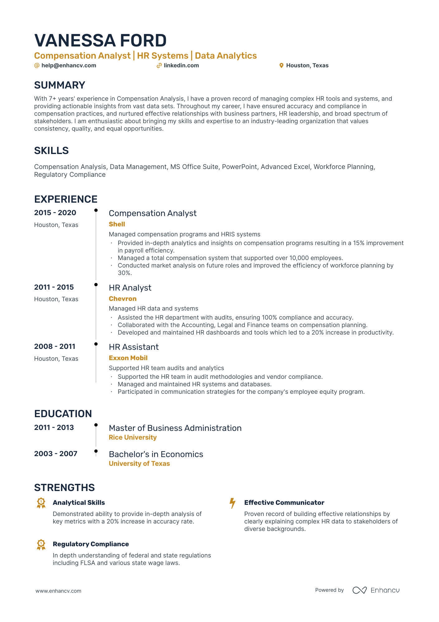 10 Compensation Analyst Resume Examples, Templates & Guide for 2026