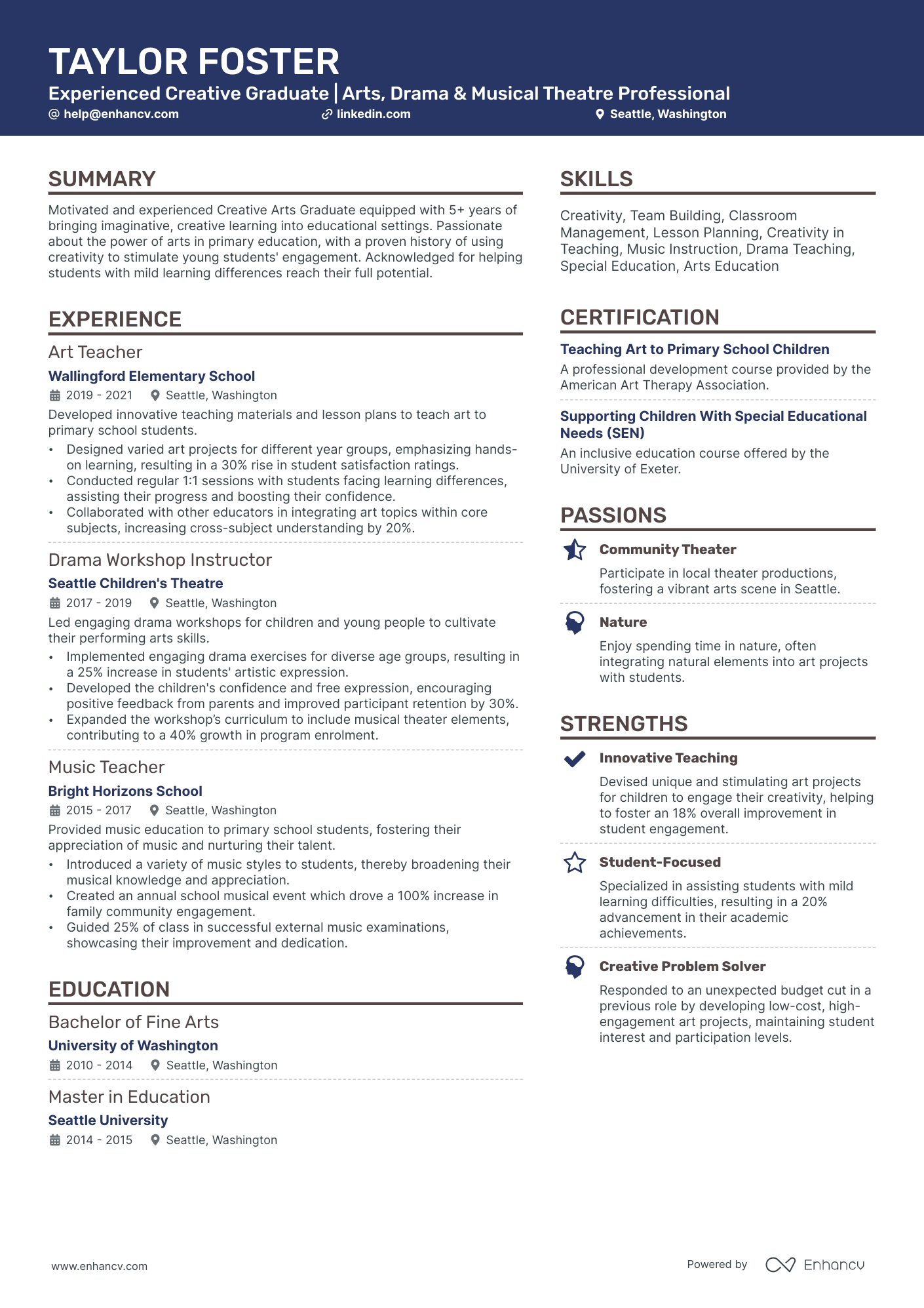 10 Musical Theatre Resume Examples, Templates & Guide for 2026