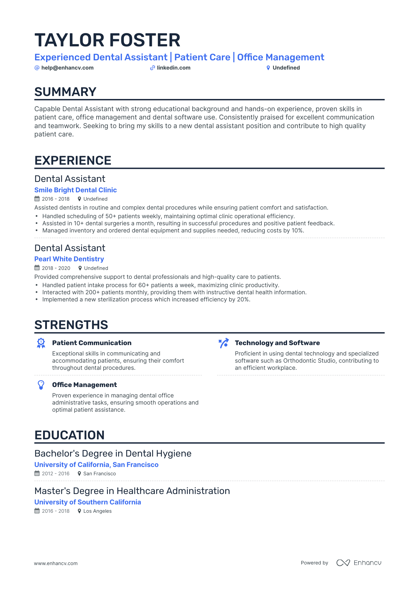 5 Entry Level Dental Assistant Resume Examples & Guide for 2023