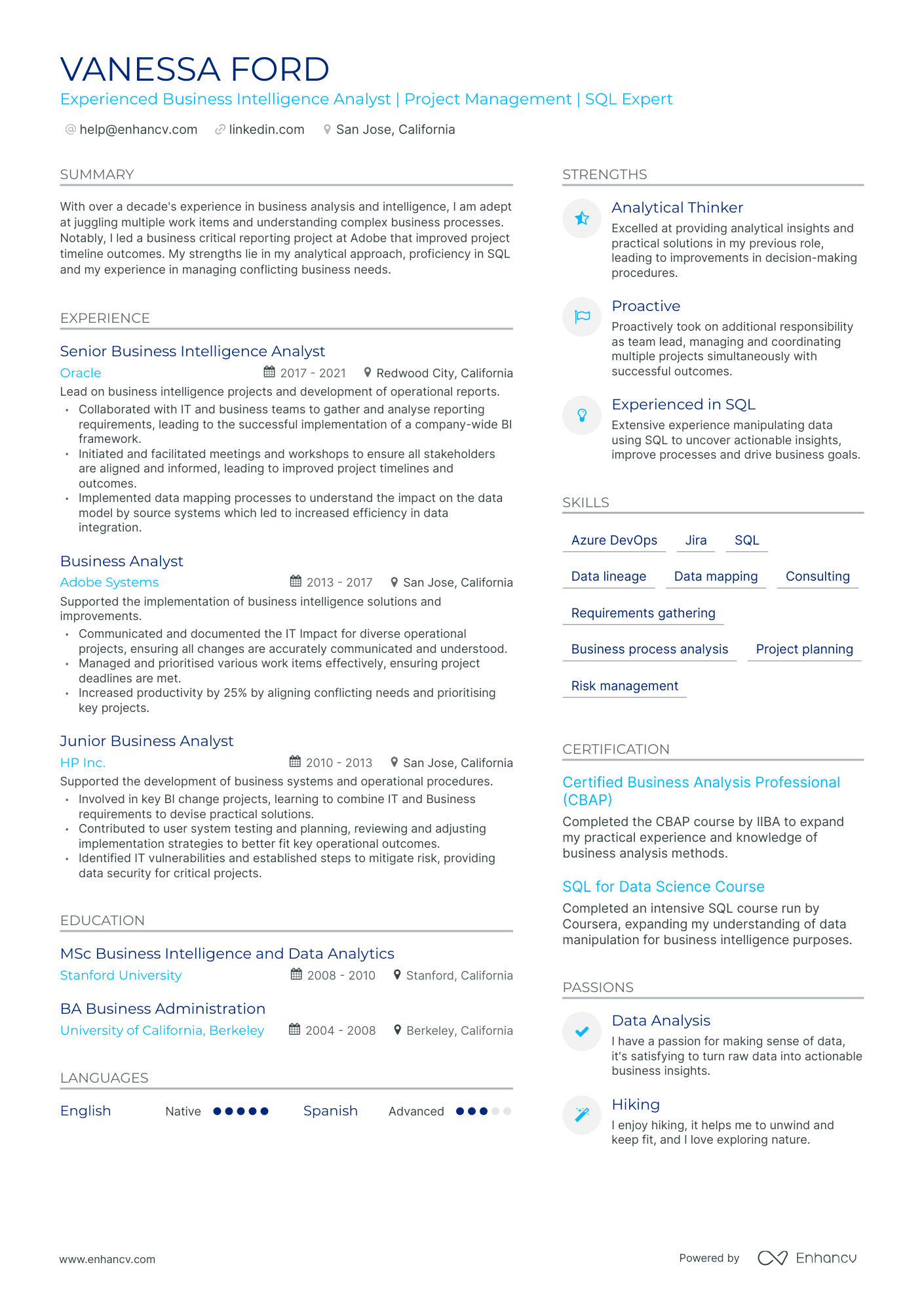 5 Business Intelligence Analyst Resume Examples & Guide for 2023