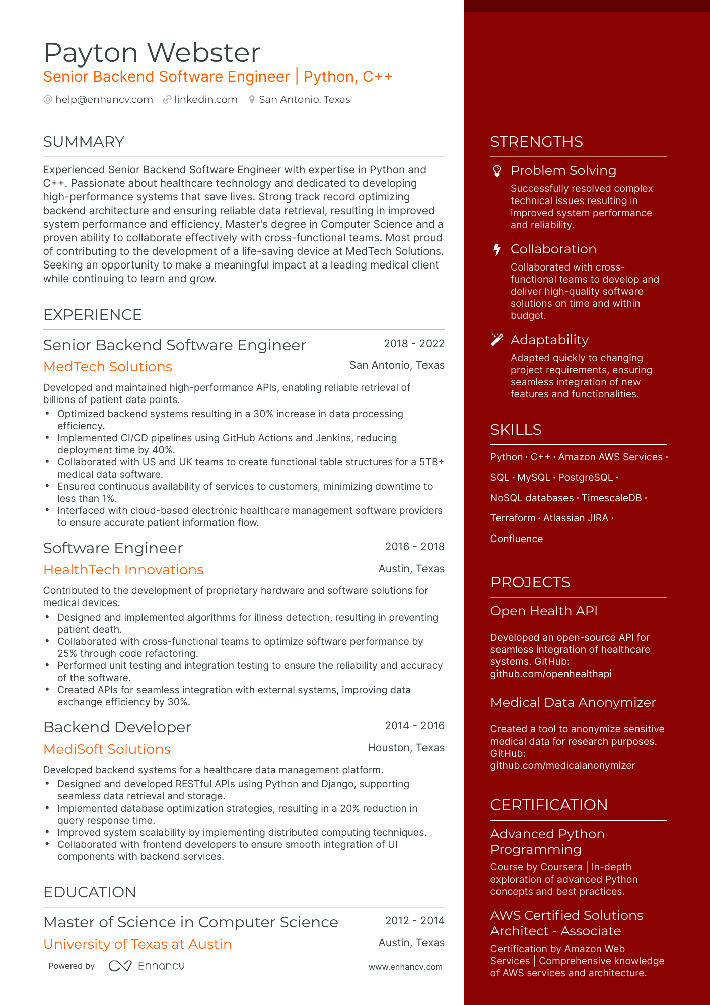 5 AWS Solutions Architect Resume Examples & Guide for 2024