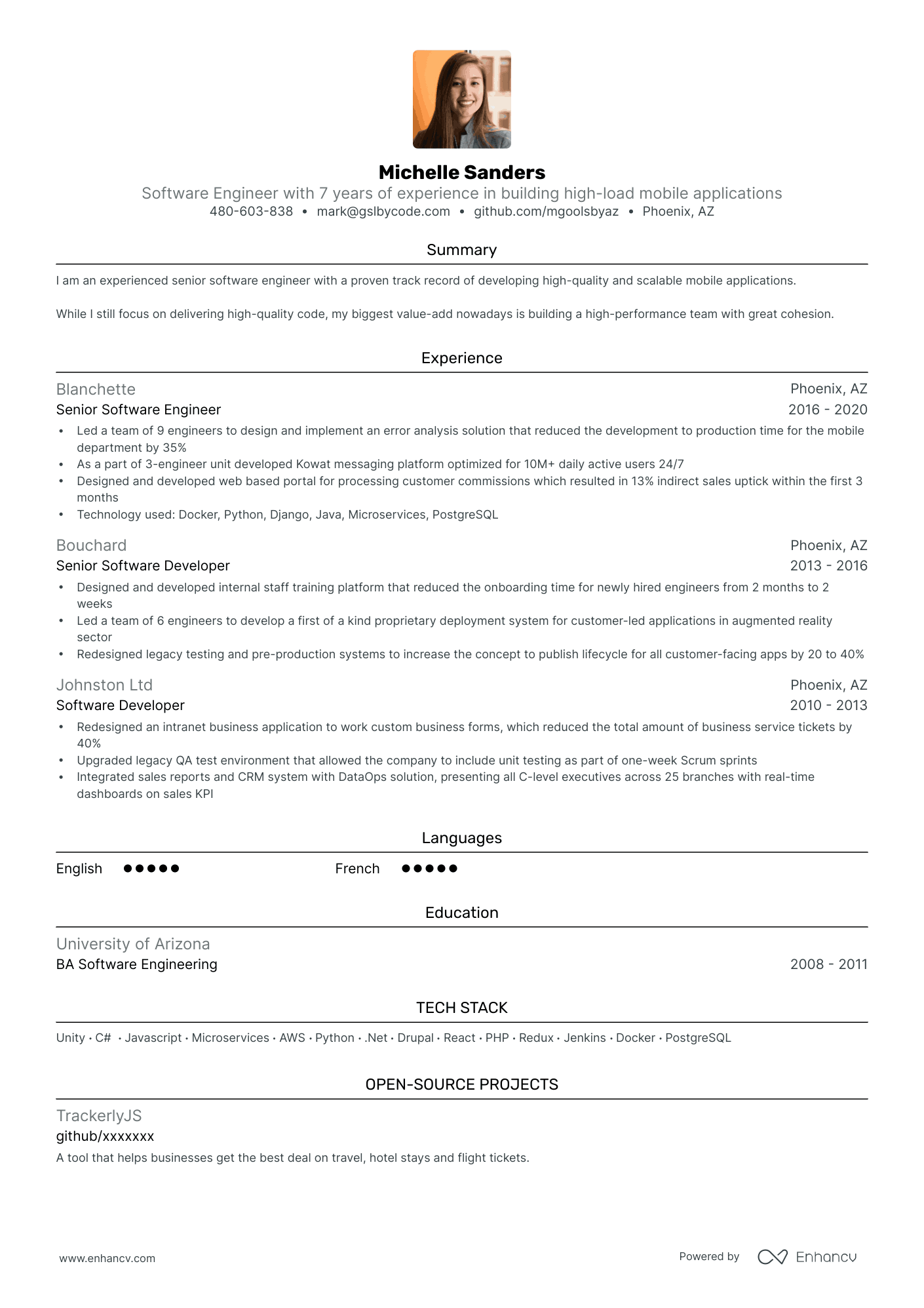 5 Tech Resume Examples & Guide for 2024