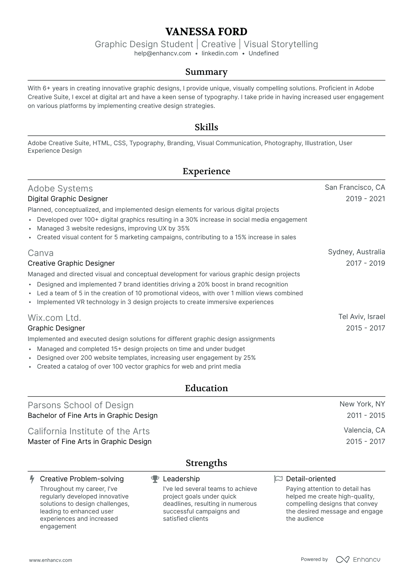 10 Graphic Design Student Resume Examples & Guide for 2026