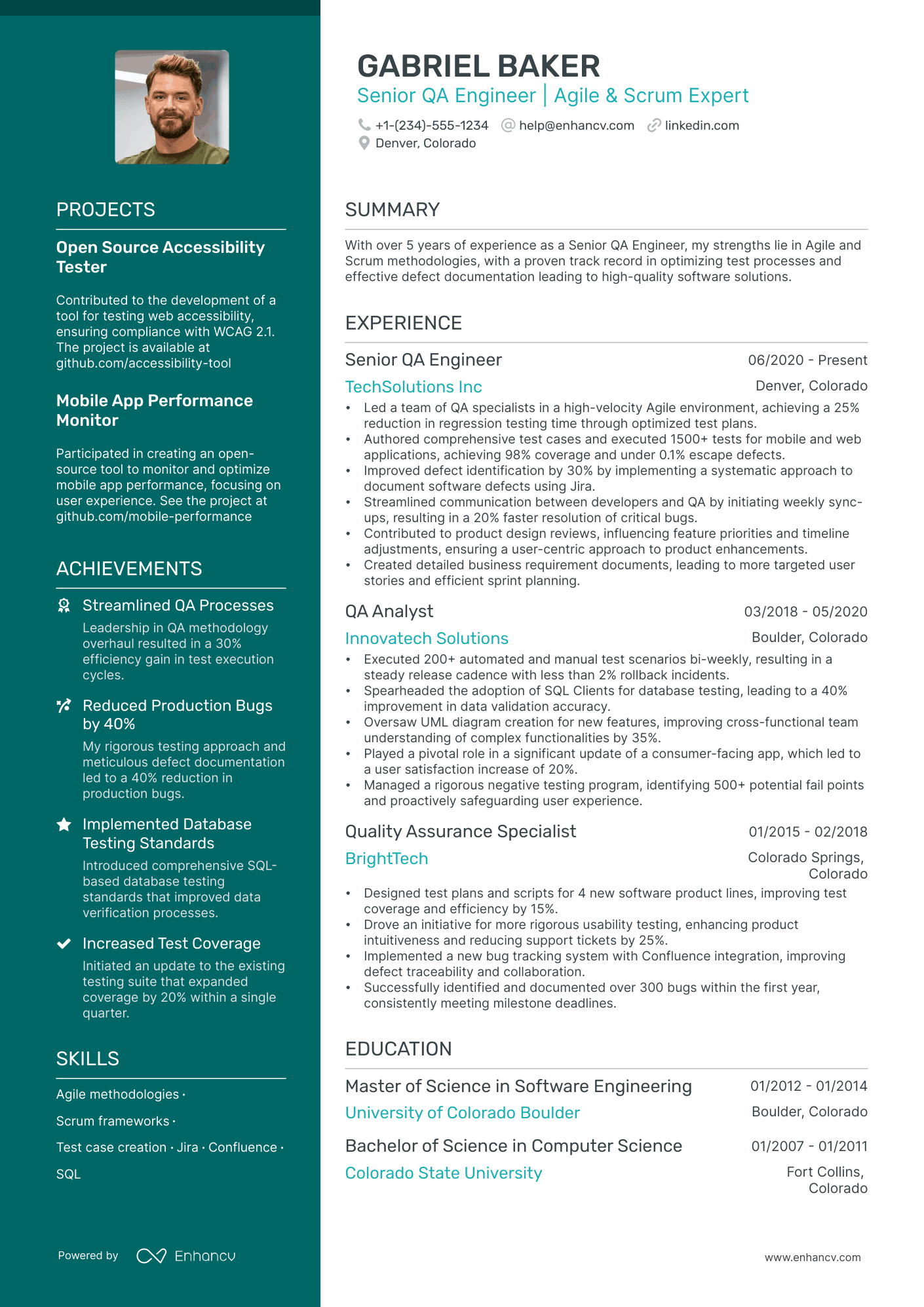 5 Software QA Engineer Resume Examples & Guide for 2024