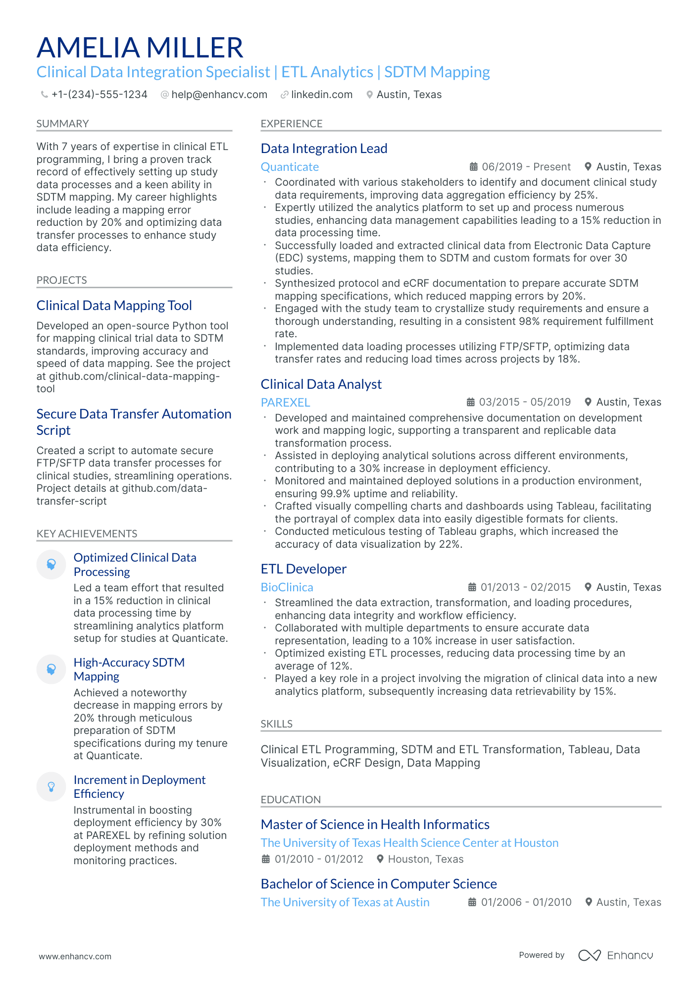 10 SAS Clinical Programmer Resume Examples & Guide for 2026