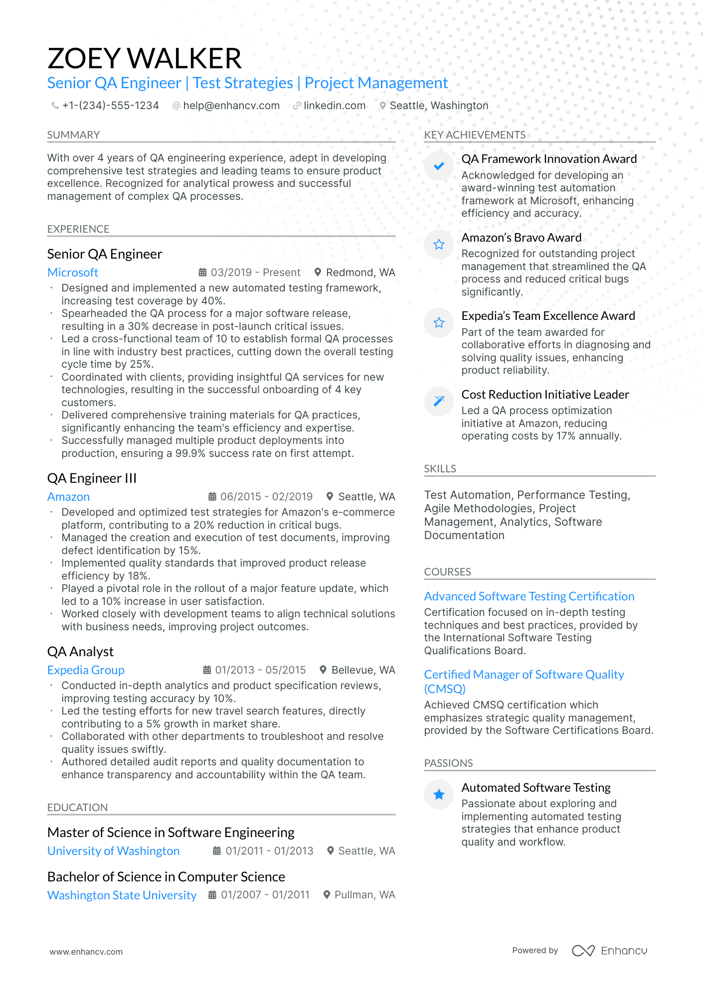 10 QA Manager Resume Examples & Guide for 2026