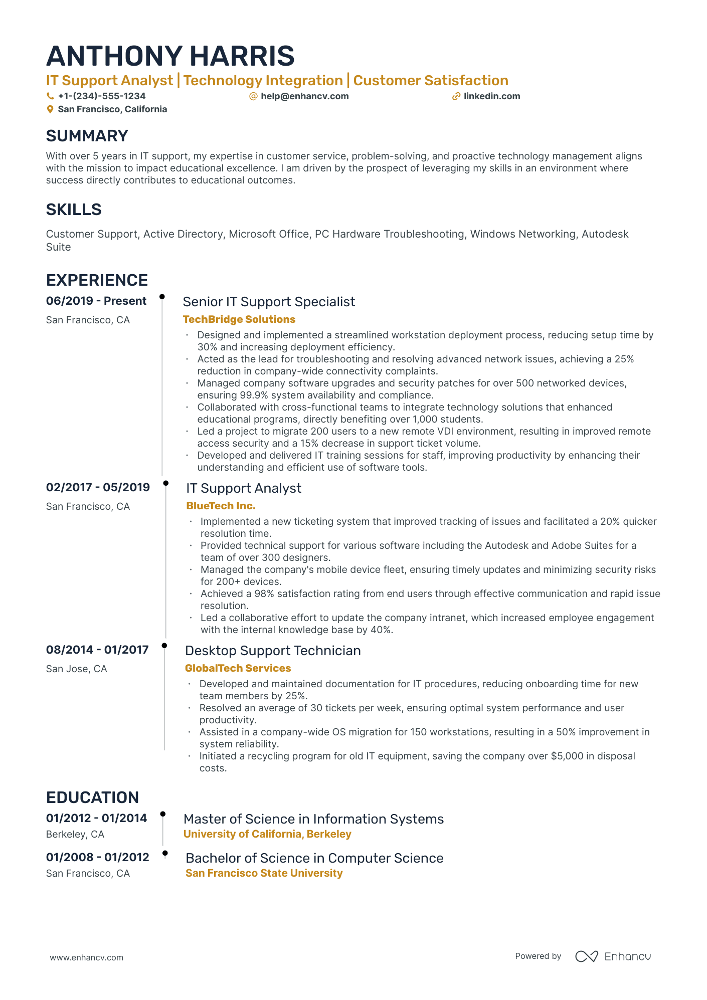 10 IT Support Analyst Resume Examples & Guide for 2026
