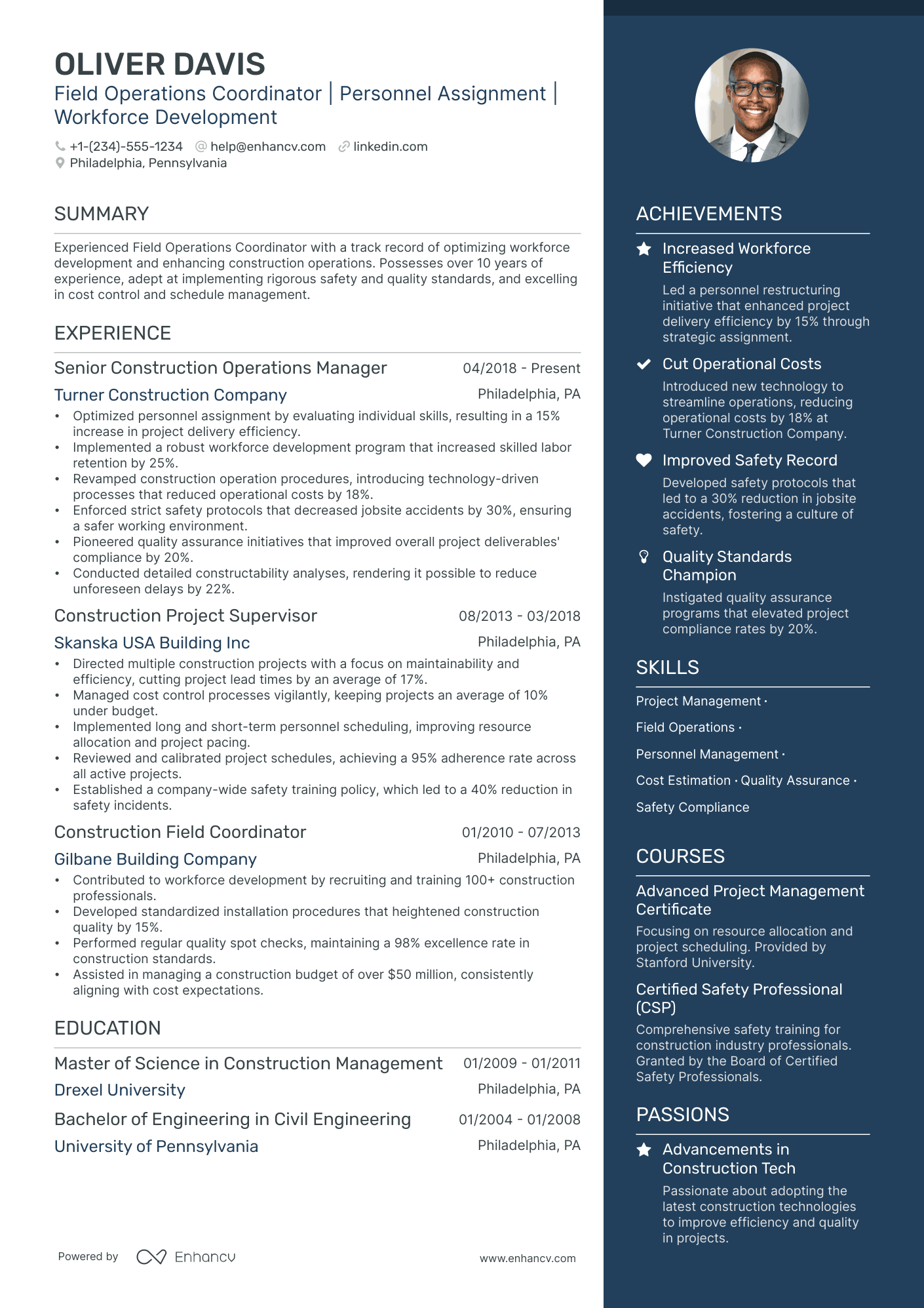 5 Construction Superintendent Resume Examples & Guide for 2024
