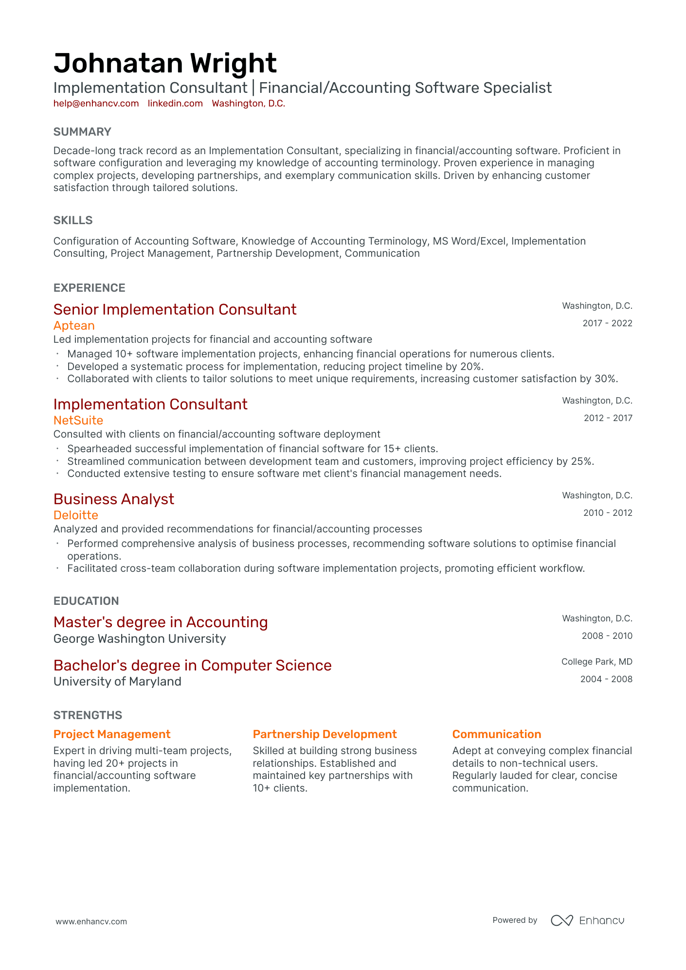 10 Implementation Consultant Resume Examples & Guide for 2026