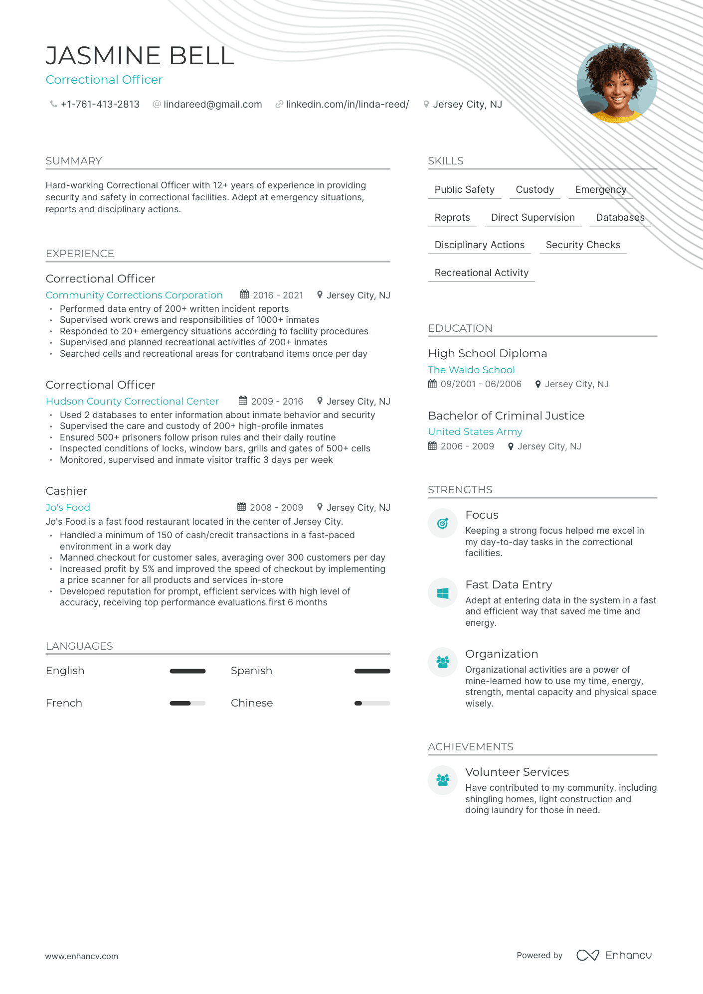 5 Correctional Officer Resume Examples & Guide for 2024