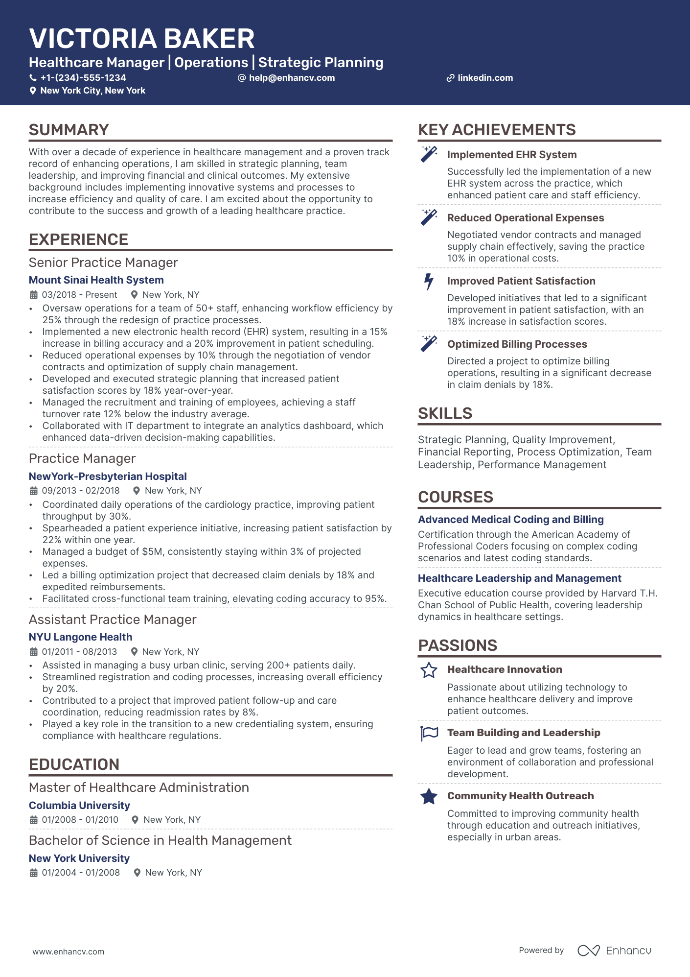 10 Practice Manager Resume Examples & Guide for 2026