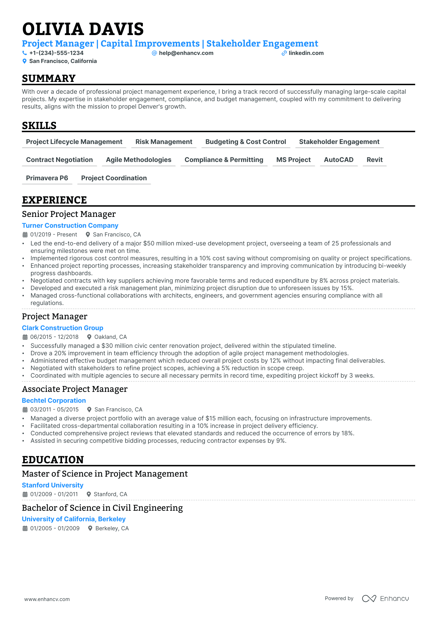 5 Engineering Project Manager Resume Examples & Guide for 2024