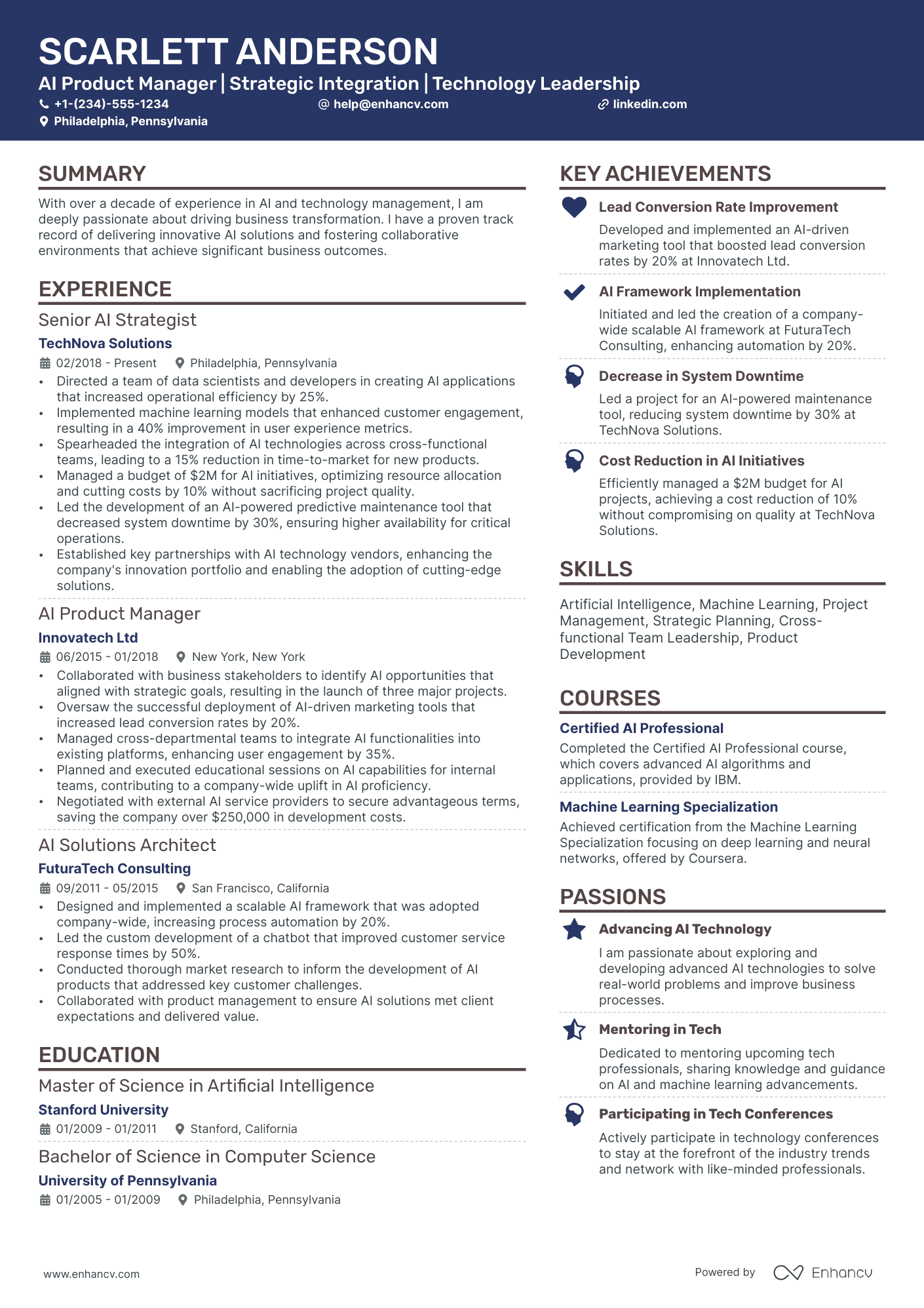10 AI Product Manager Resume Examples & Guide for 2026