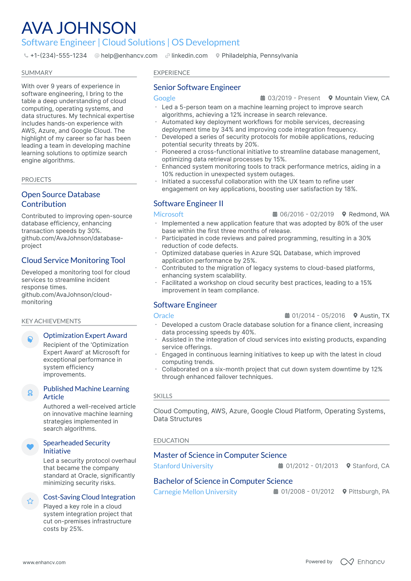 10 Software Engineer Intern Resume Examples & Guide for 2025