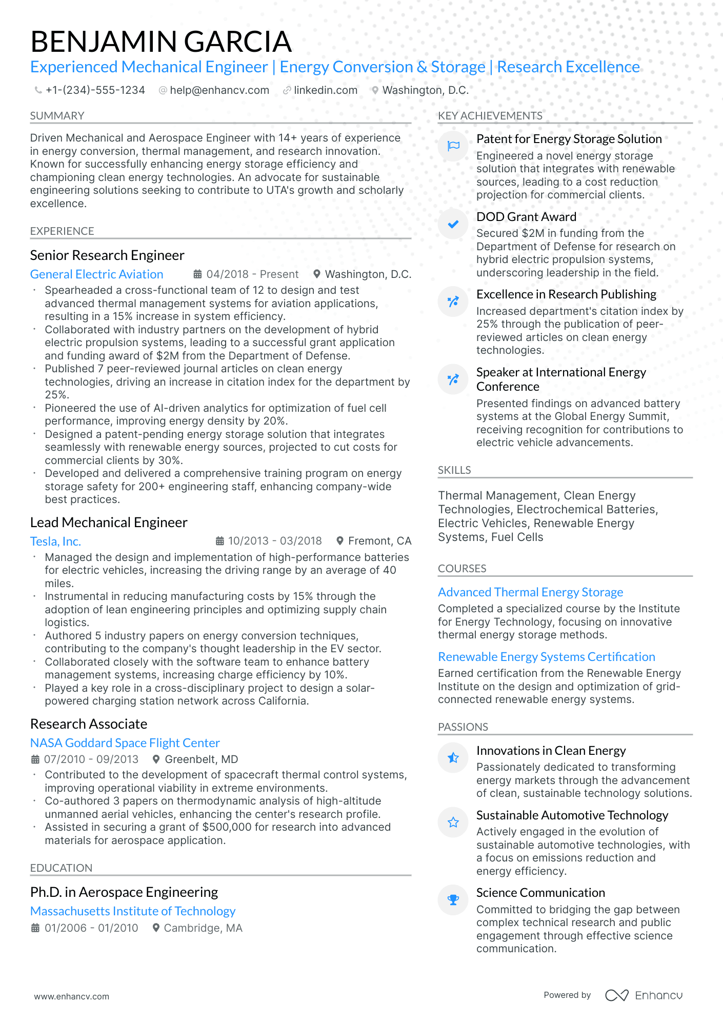 10 Aerospace Engineering Resume Examples & Guide for 2025