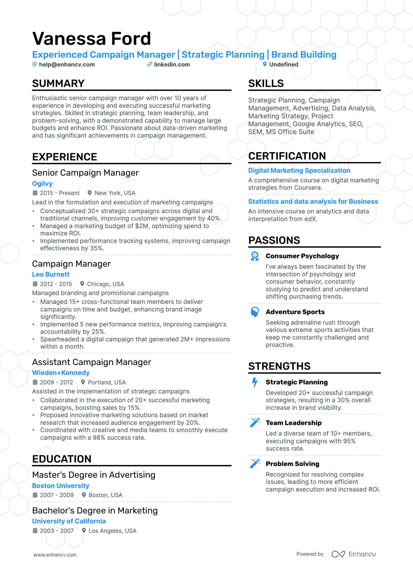 10 Campaign Manager Resume Examples & Guide for 2026