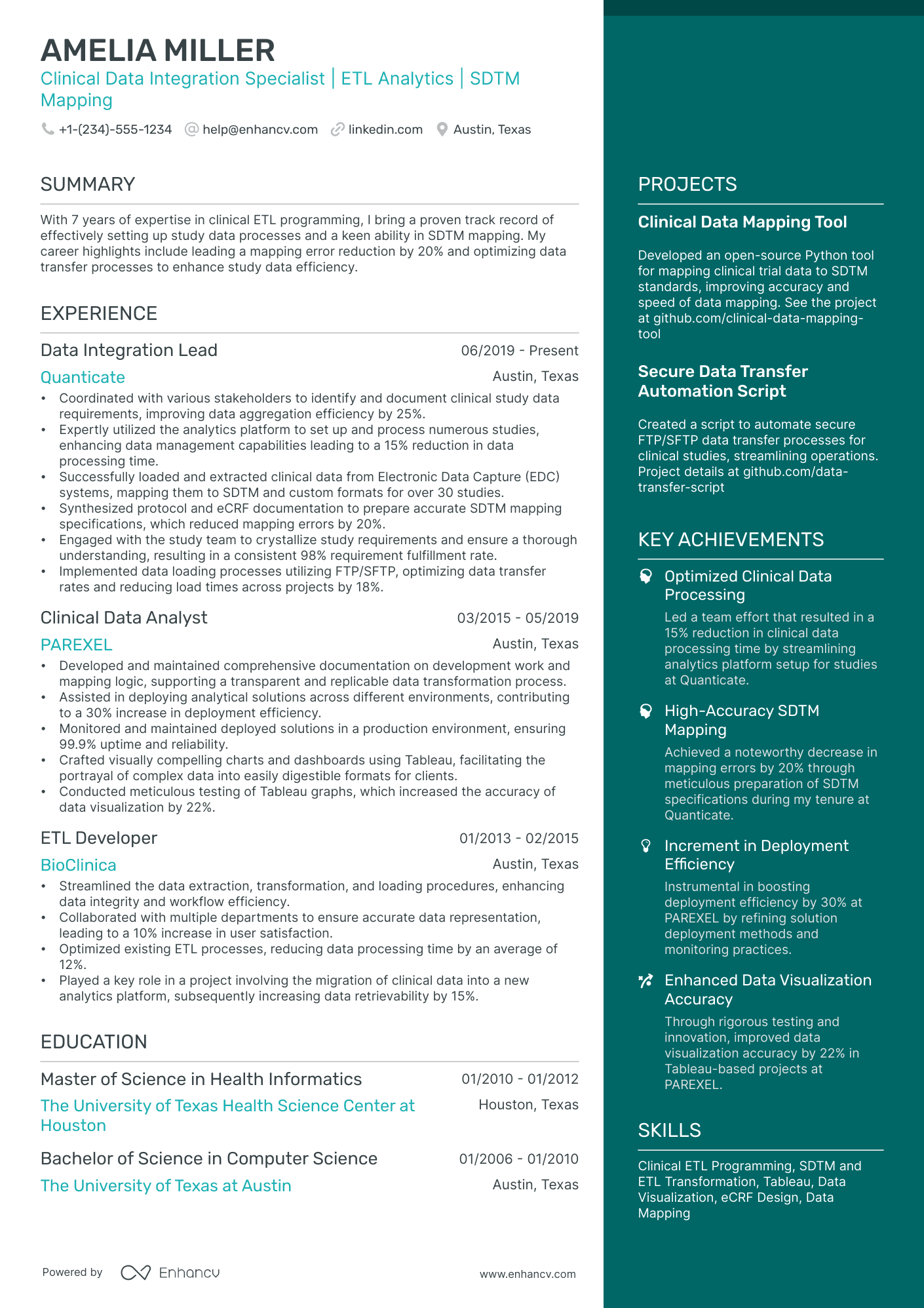 10 SAS Clinical Programmer Resume Examples & Guide for 2026