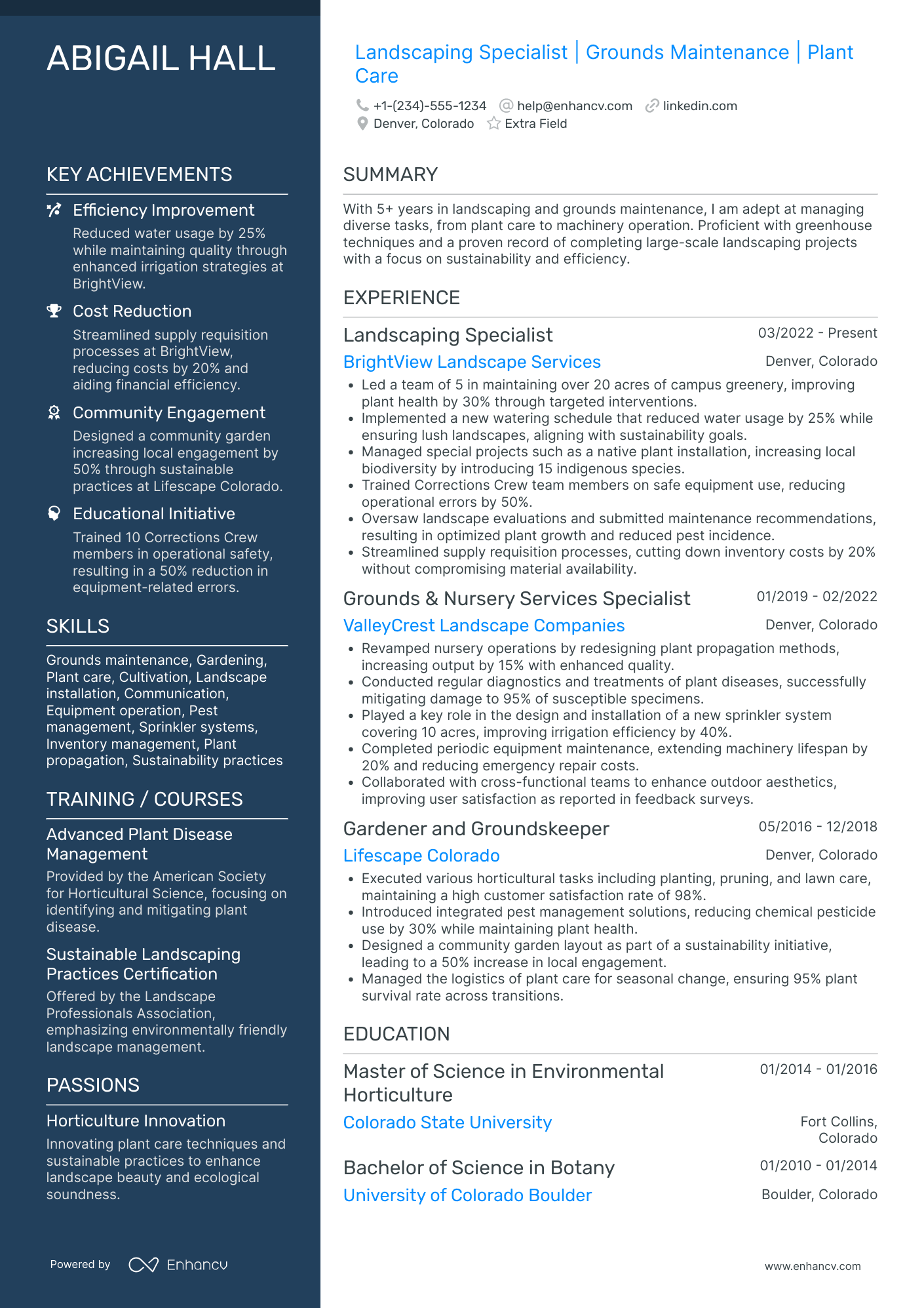 21 Landscaping Resume Examples, Templates & Guide for 2026