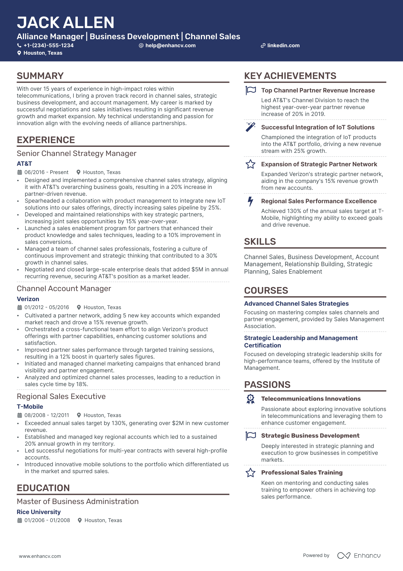 10 Alliance Manager Resume Examples & Guide for 2026