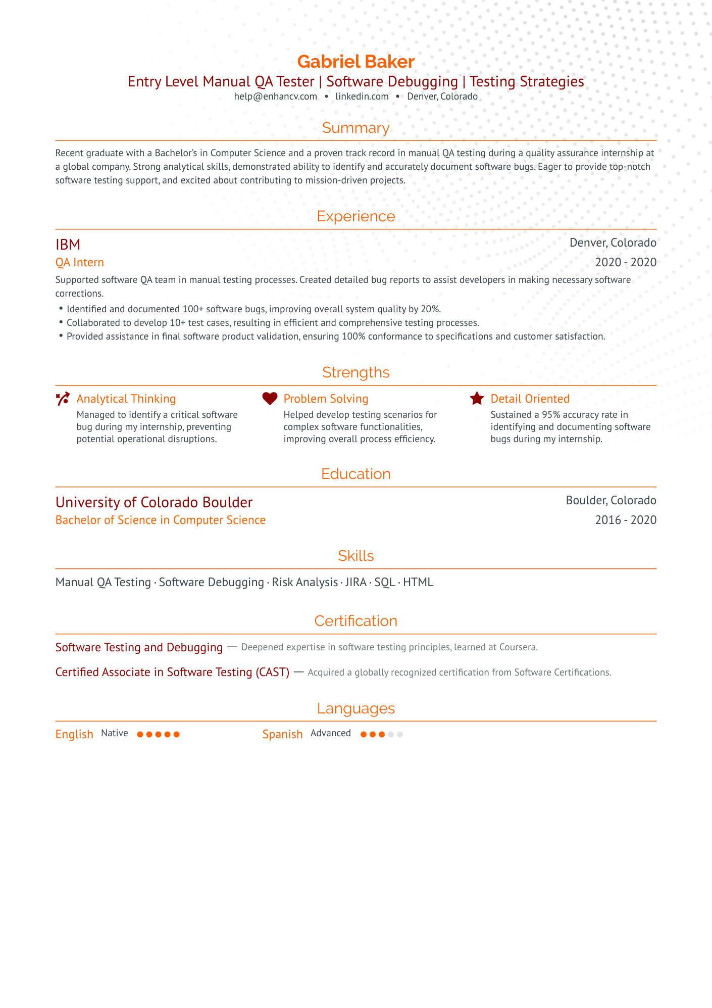 6 Manual Tester Resume Examples & Guide for 2024