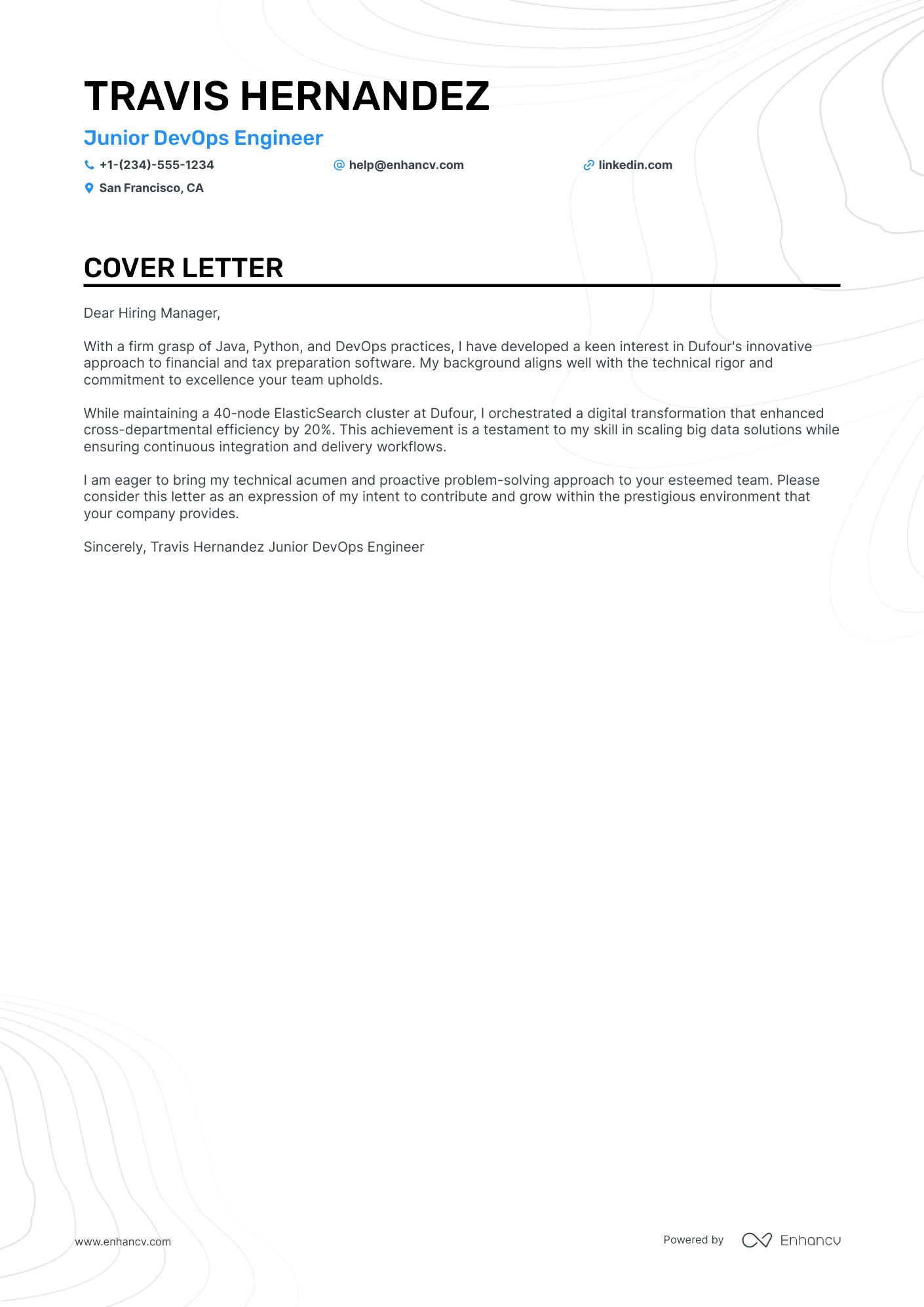 6 Professional Devops Engineer Cover Letter Examples and Template for ...