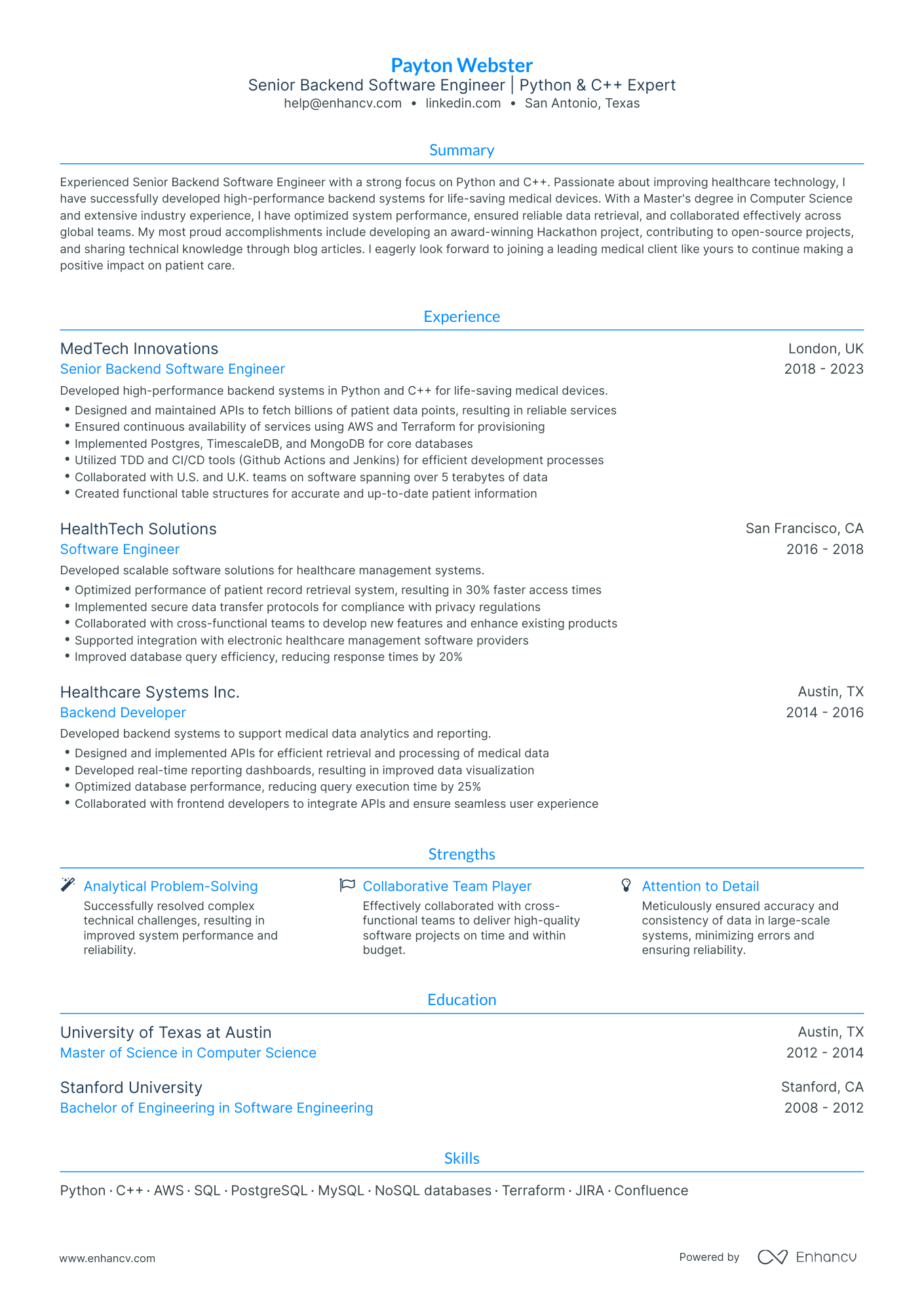 5 Infrastructure Engineer Resume Examples & Guide for 2024