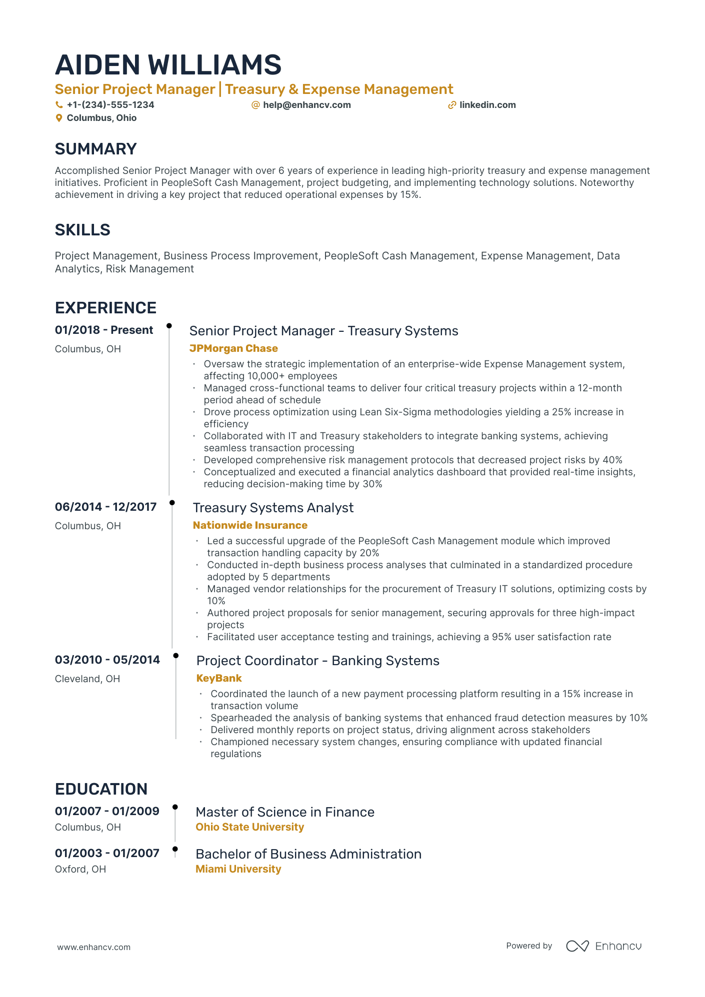 10 Business Project Manager Resume Examples & Guide for 2026