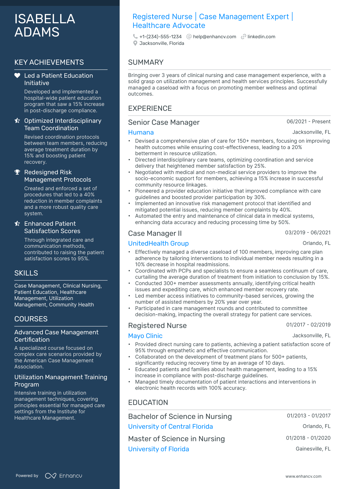 10 Care Manager Resume Examples & Guide for 2026