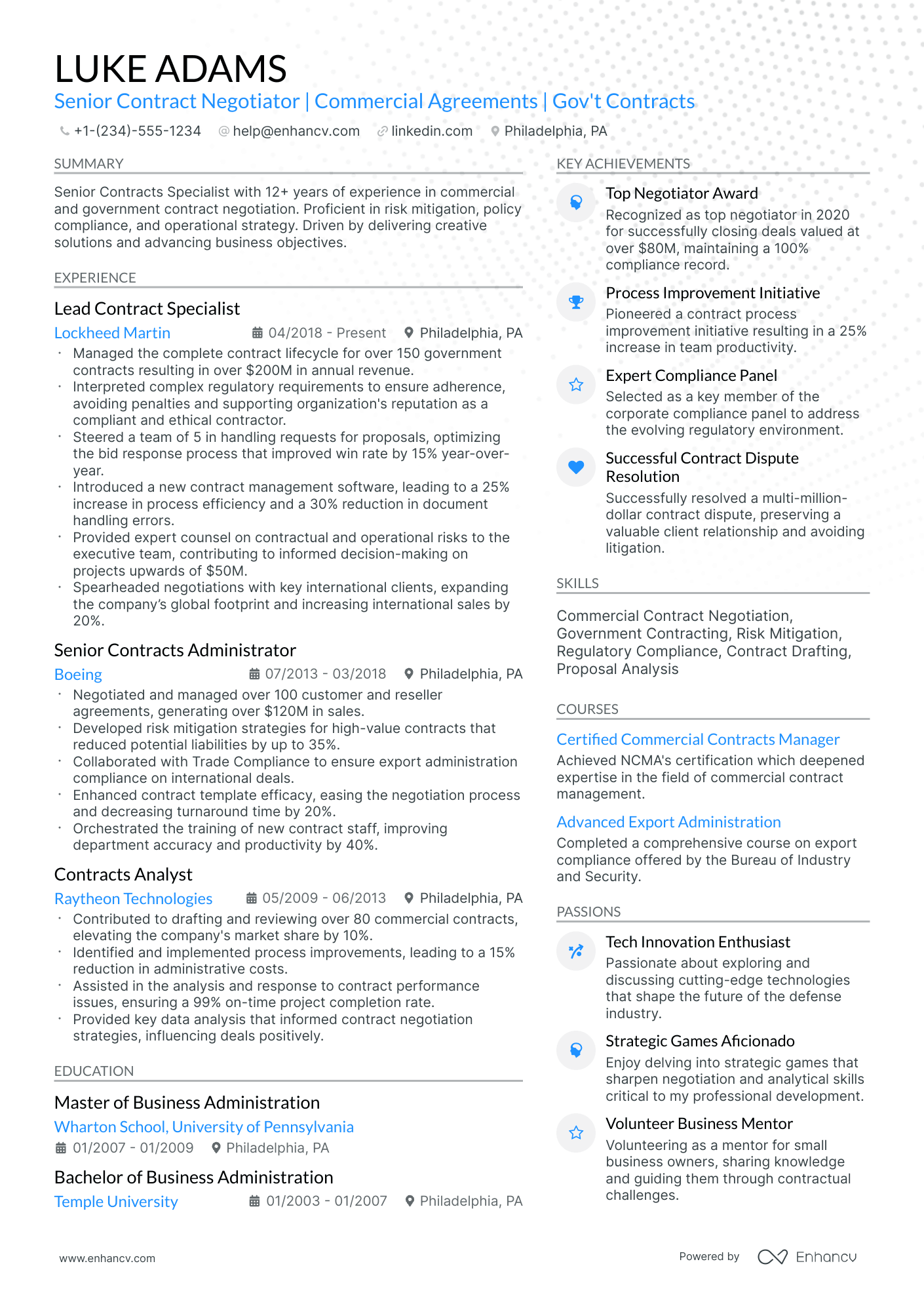 10 Contracts Manager Resume Examples & Guide for 2026