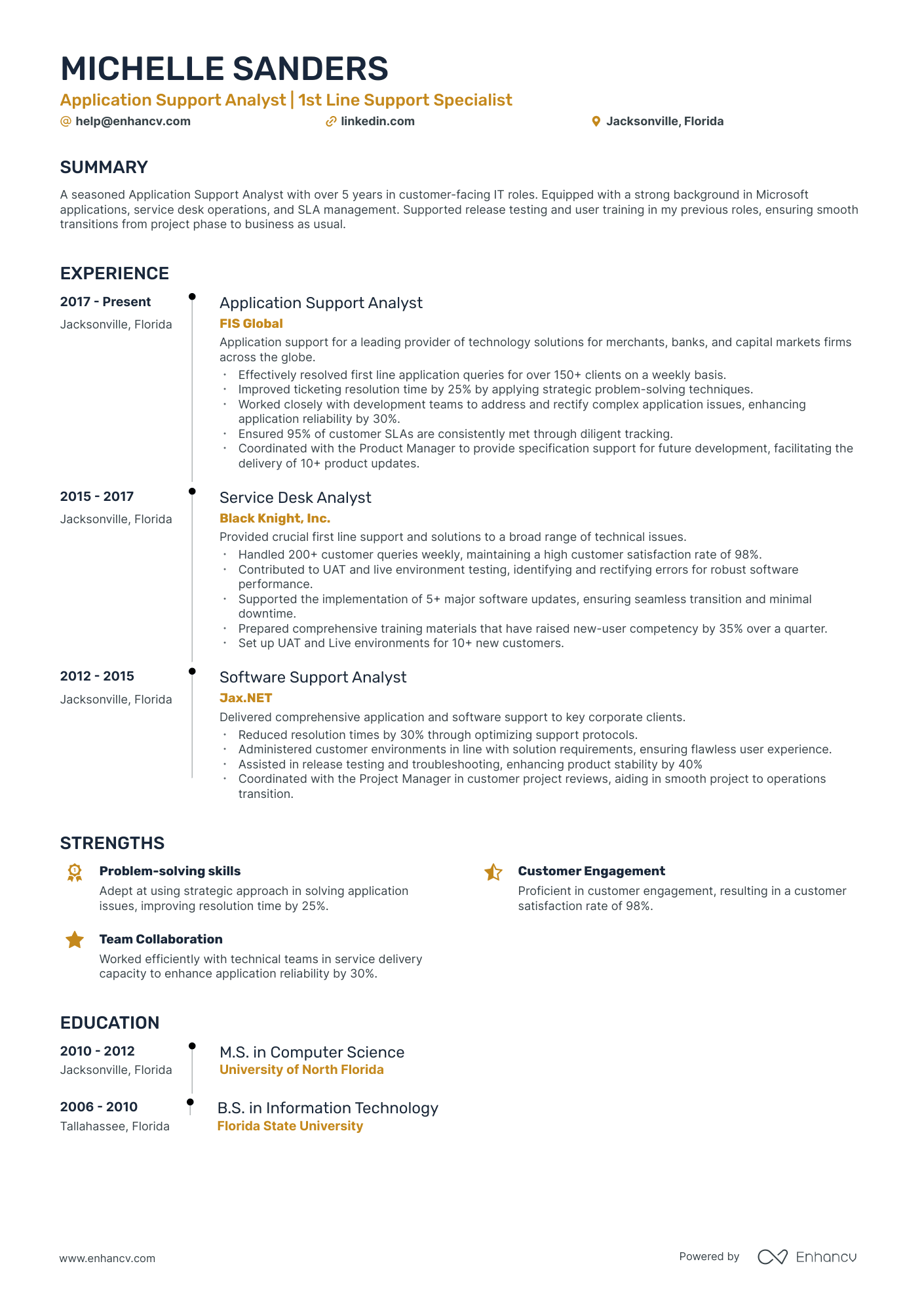5 Application Support Analyst Resume Examples & Guide for 2024