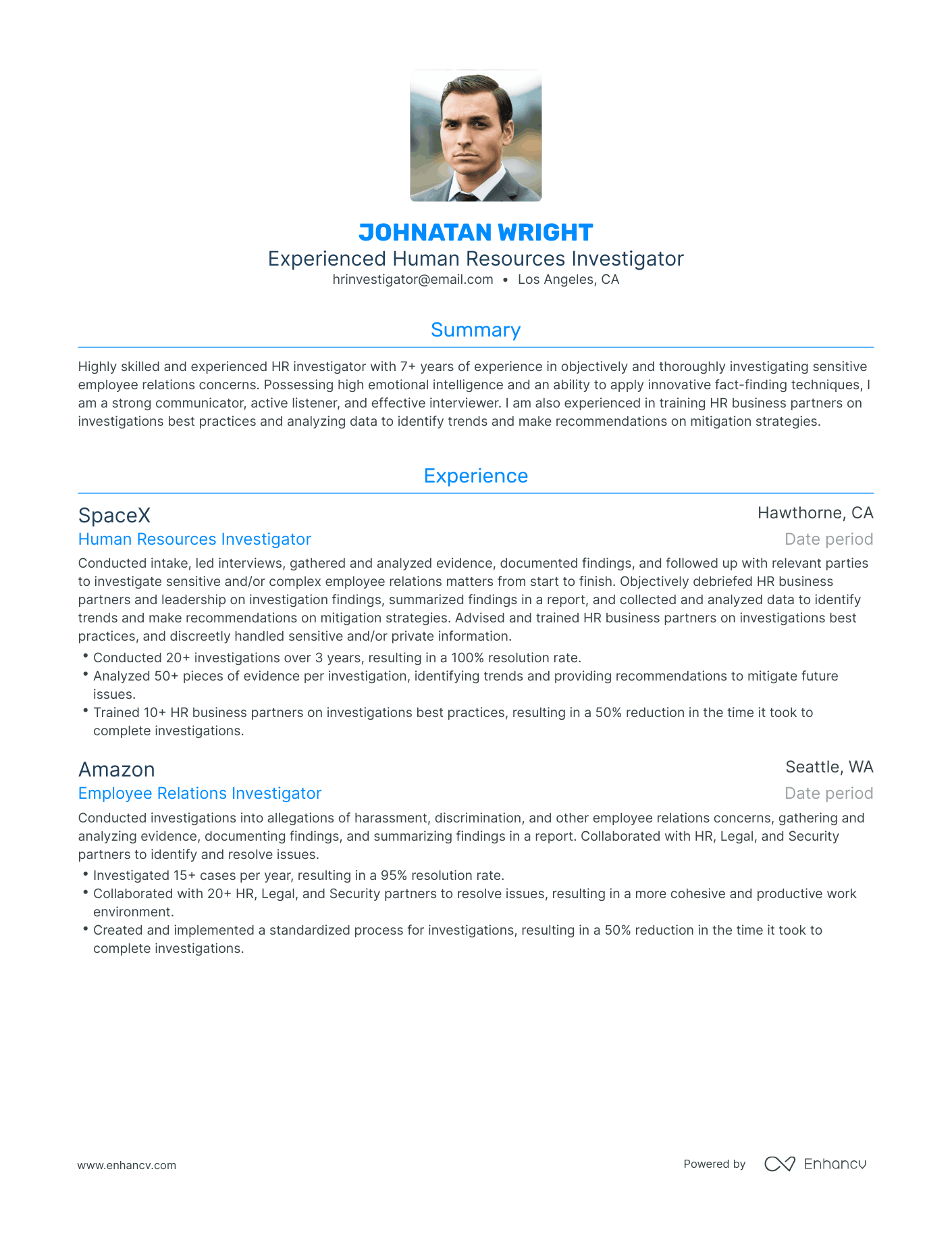 5 Investigator Resume Examples & Guide for 2023