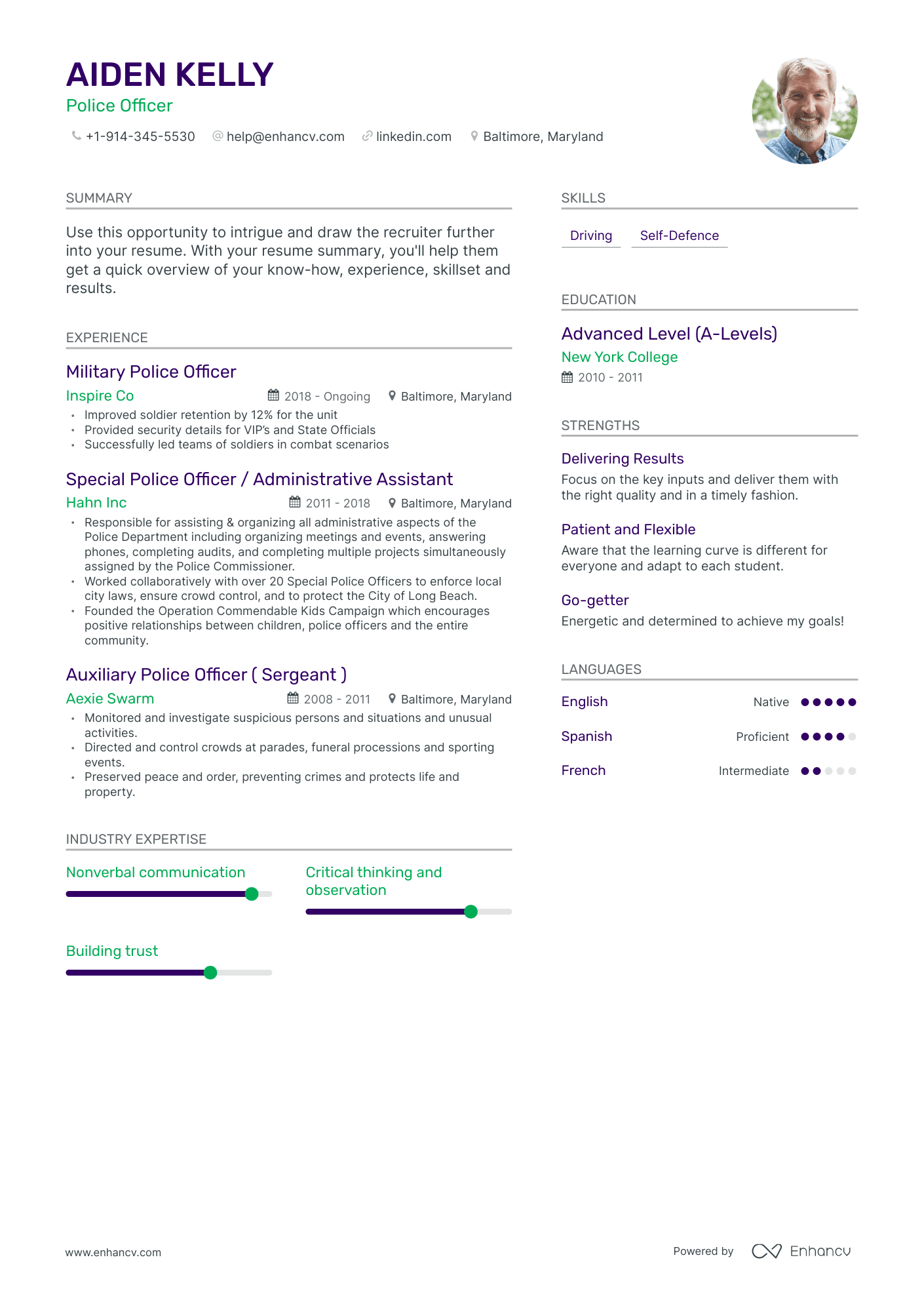 10 Police Officer Resume Examples & Guide for 2023