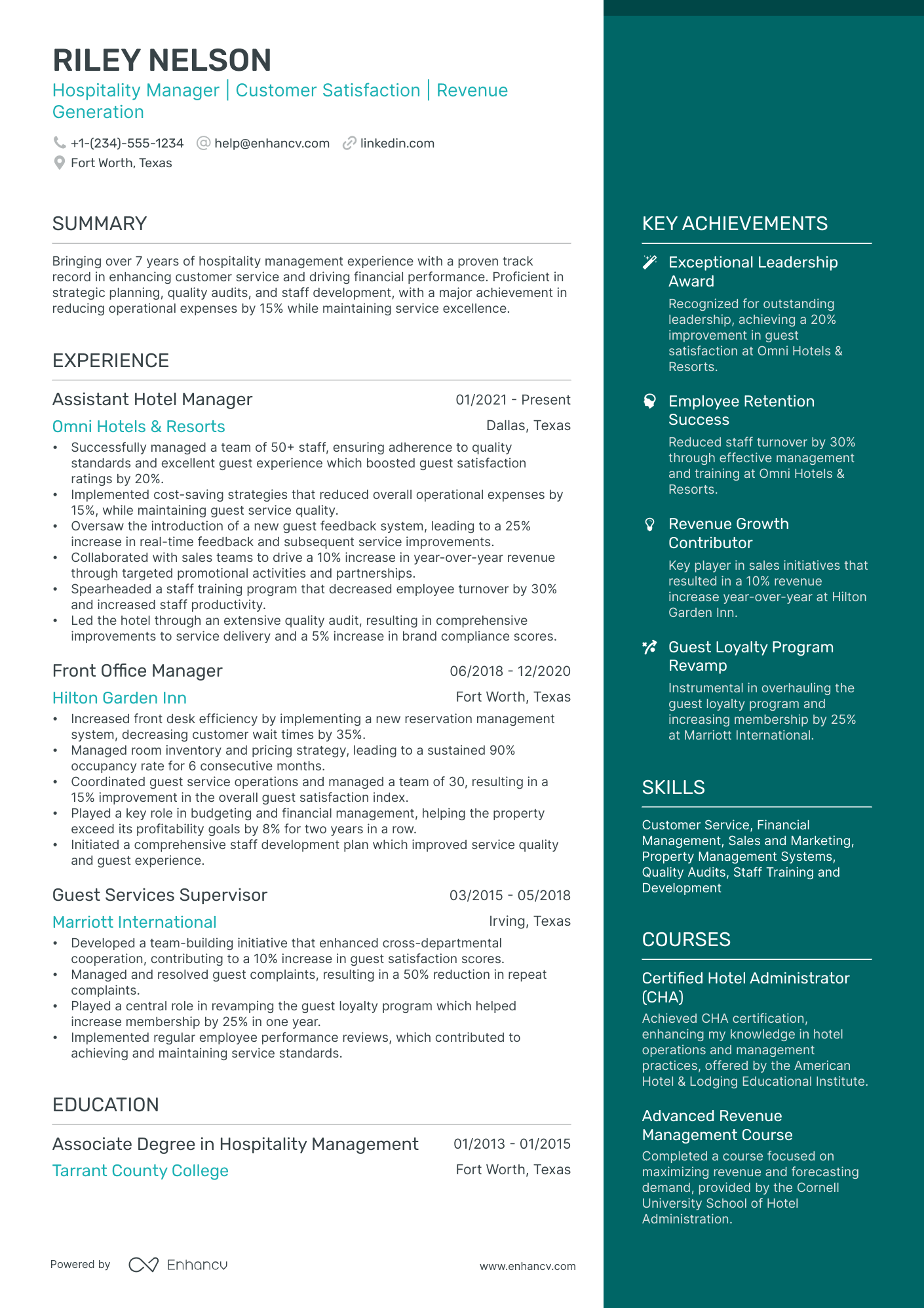 10 Assistant General Manager Resume Examples, Templates & Guide for 2025