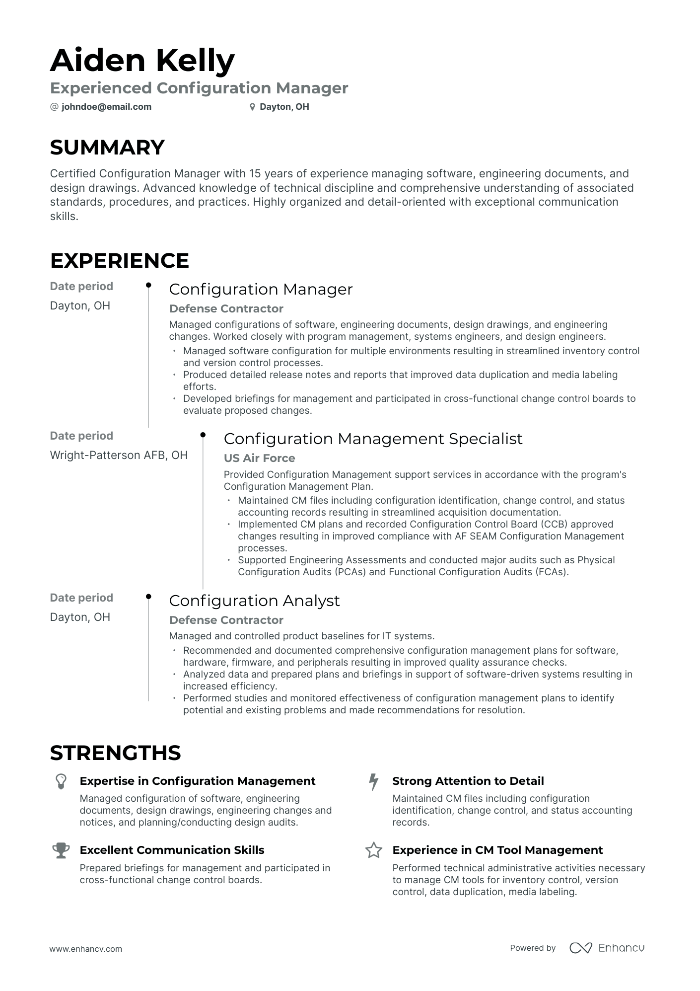 5 Configuration Manager Resume Examples & Guide for 2023