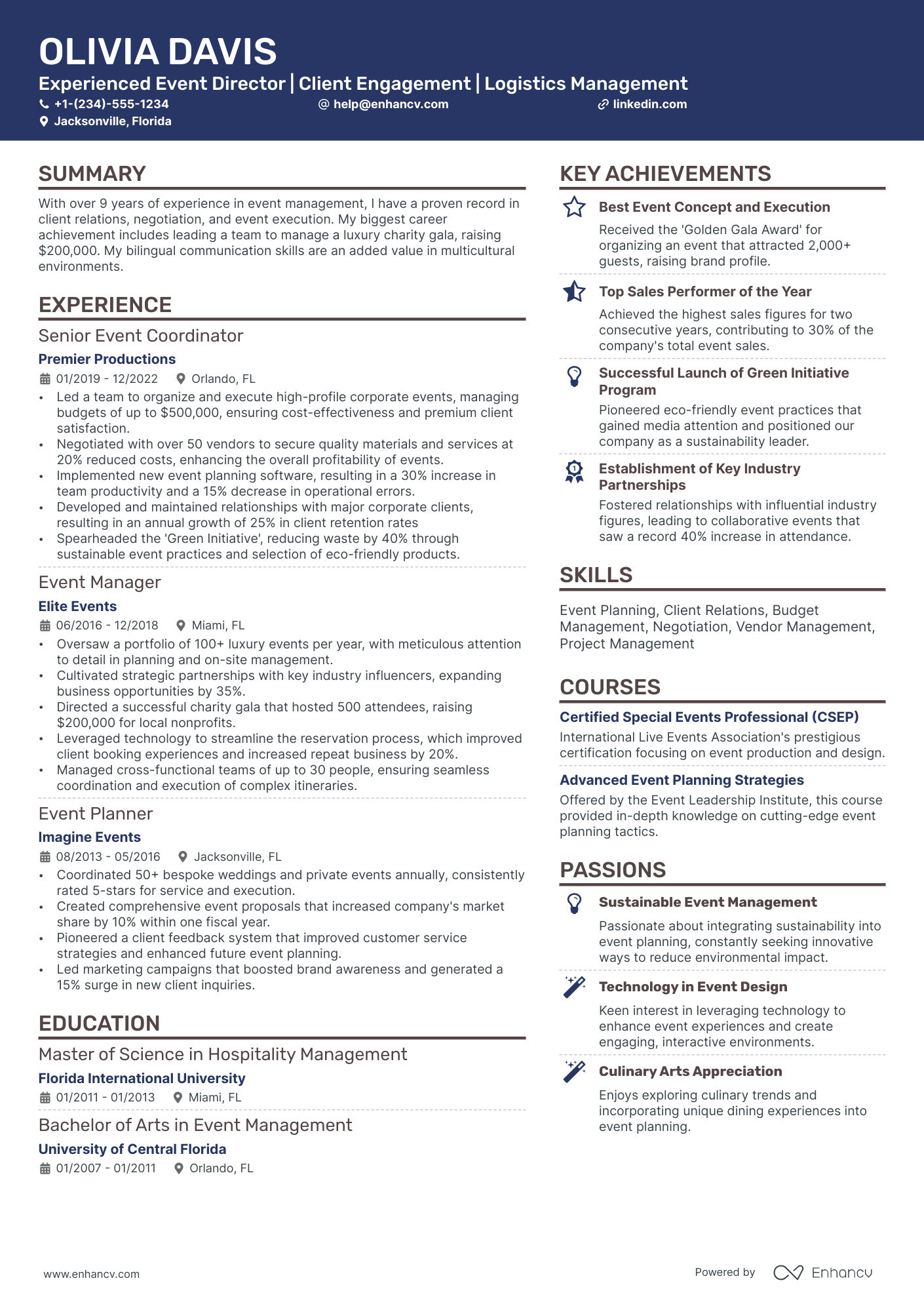 10 Event Director Resume Examples & Guide for 2026