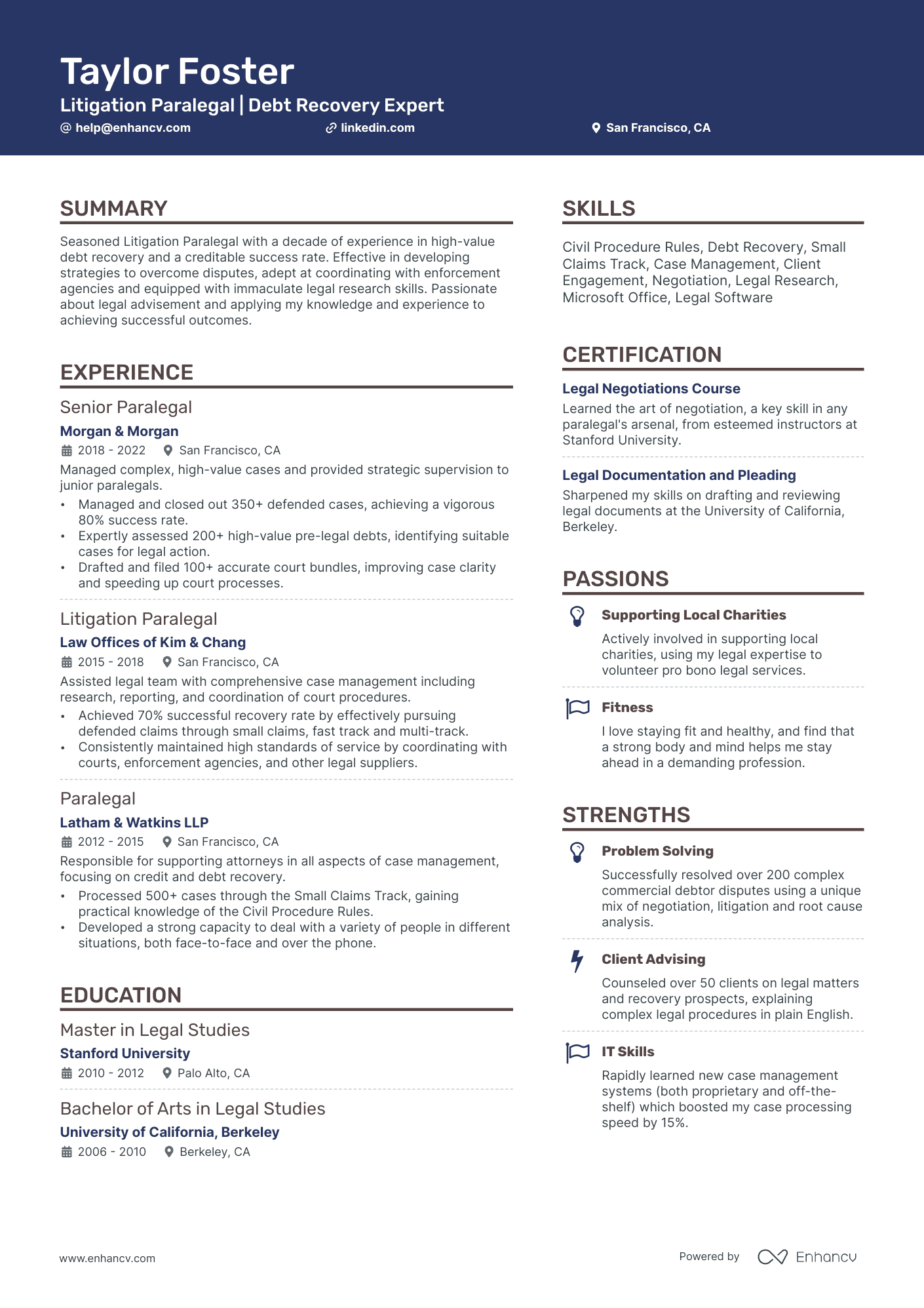 10 Litigation Paralegal Resume Examples & Guide for 2026