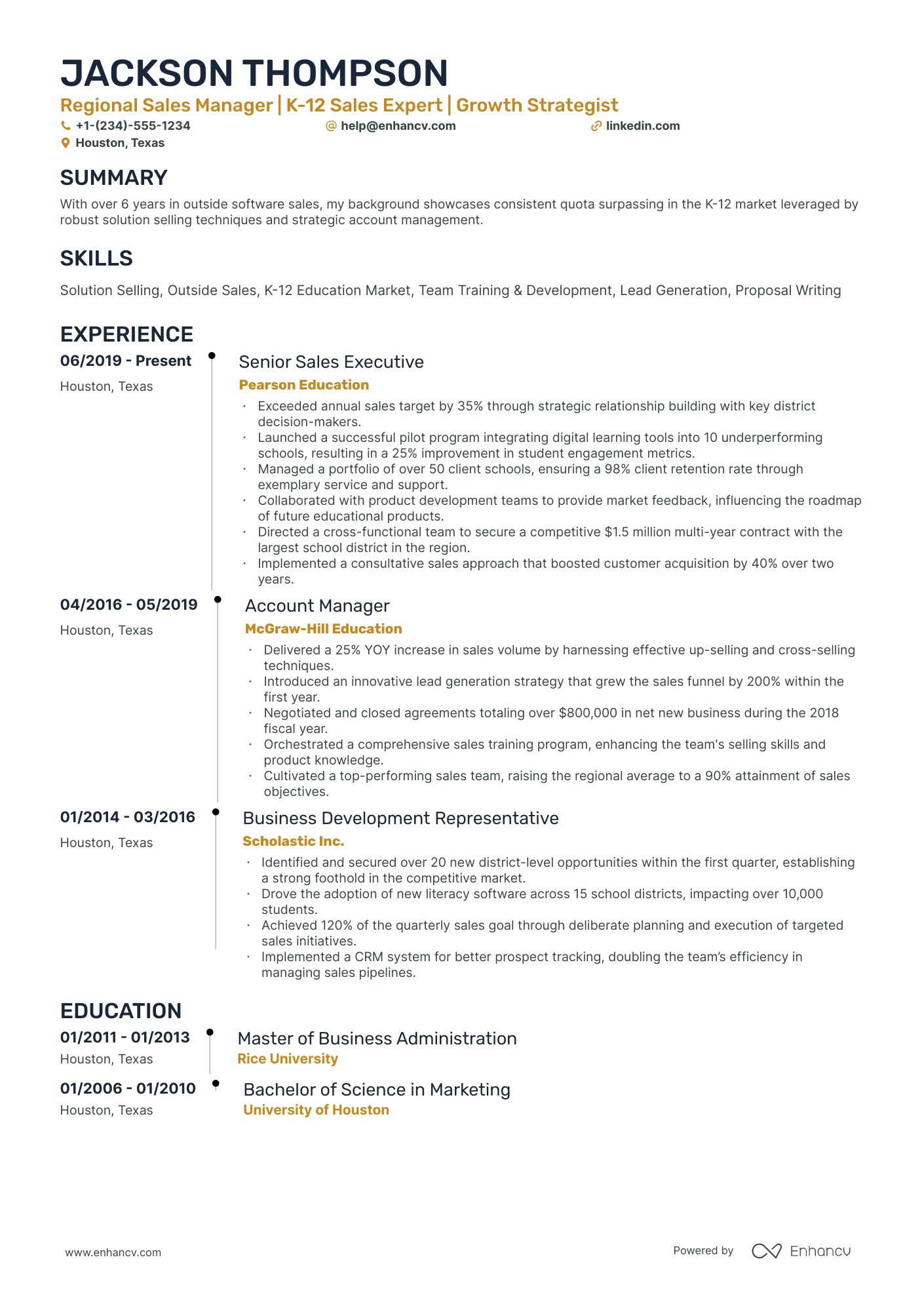 10 Software Sales Resume Examples & Guide for 2026