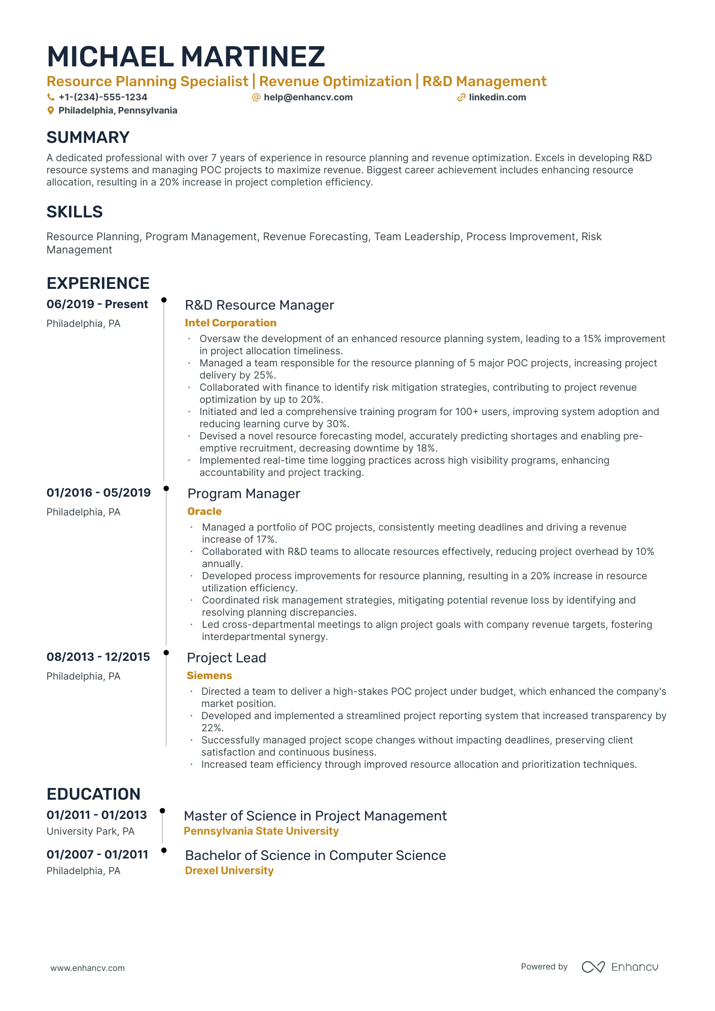 10 Principal Program Manager Resume Examples & Guide for 2026