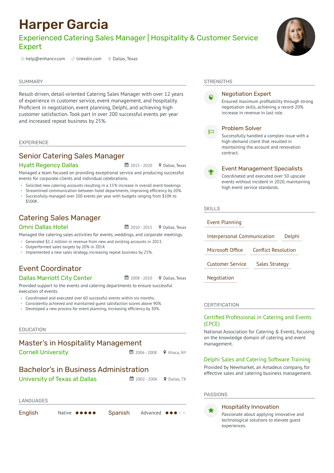 9 Catering Resume Examples & Guide for 2024