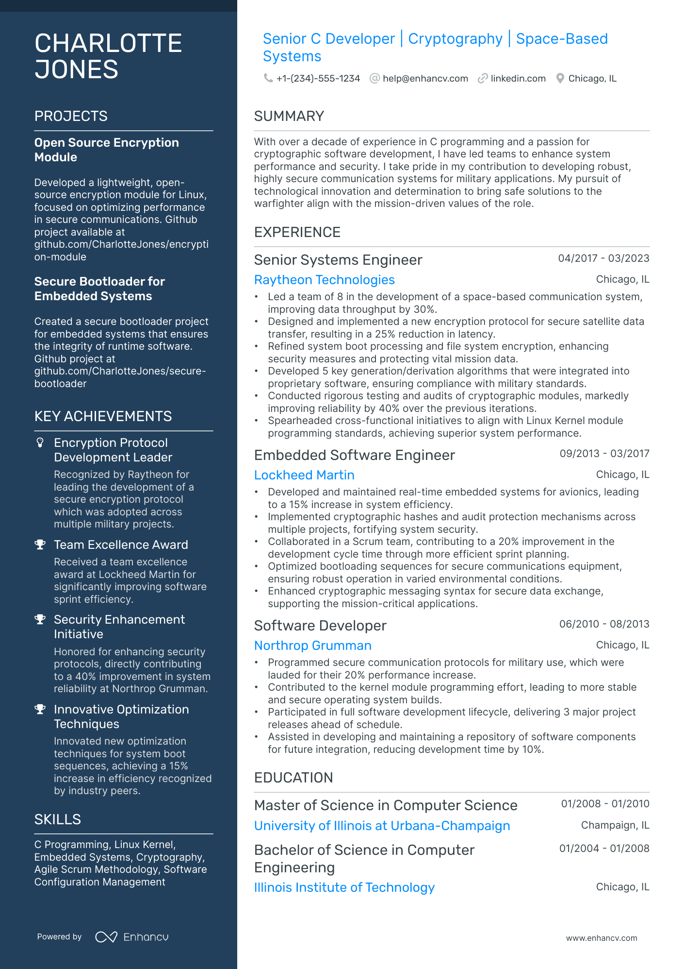 10 C Developer Resume Examples & Guide for 2025