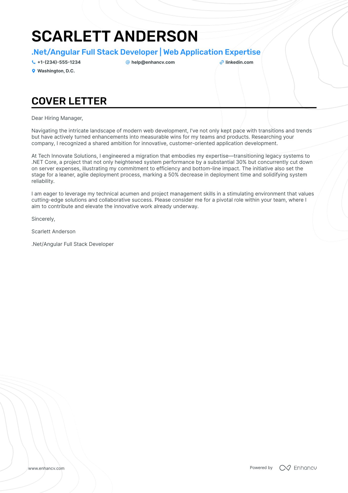 11 Professional Full Stack Developer Cover Letter Examples and Template ...