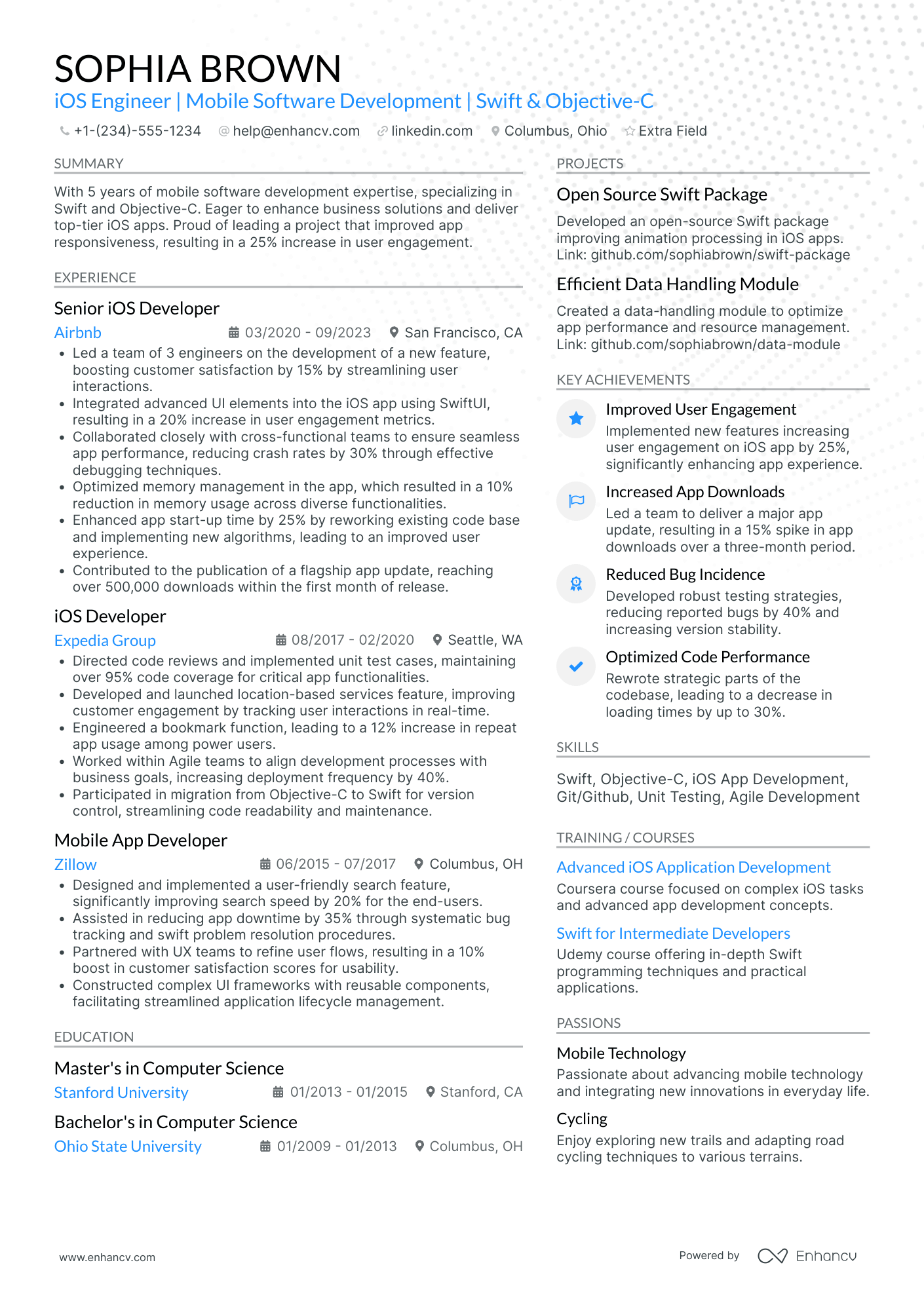 19 iOS Developer Resume Examples & Guide for 2026