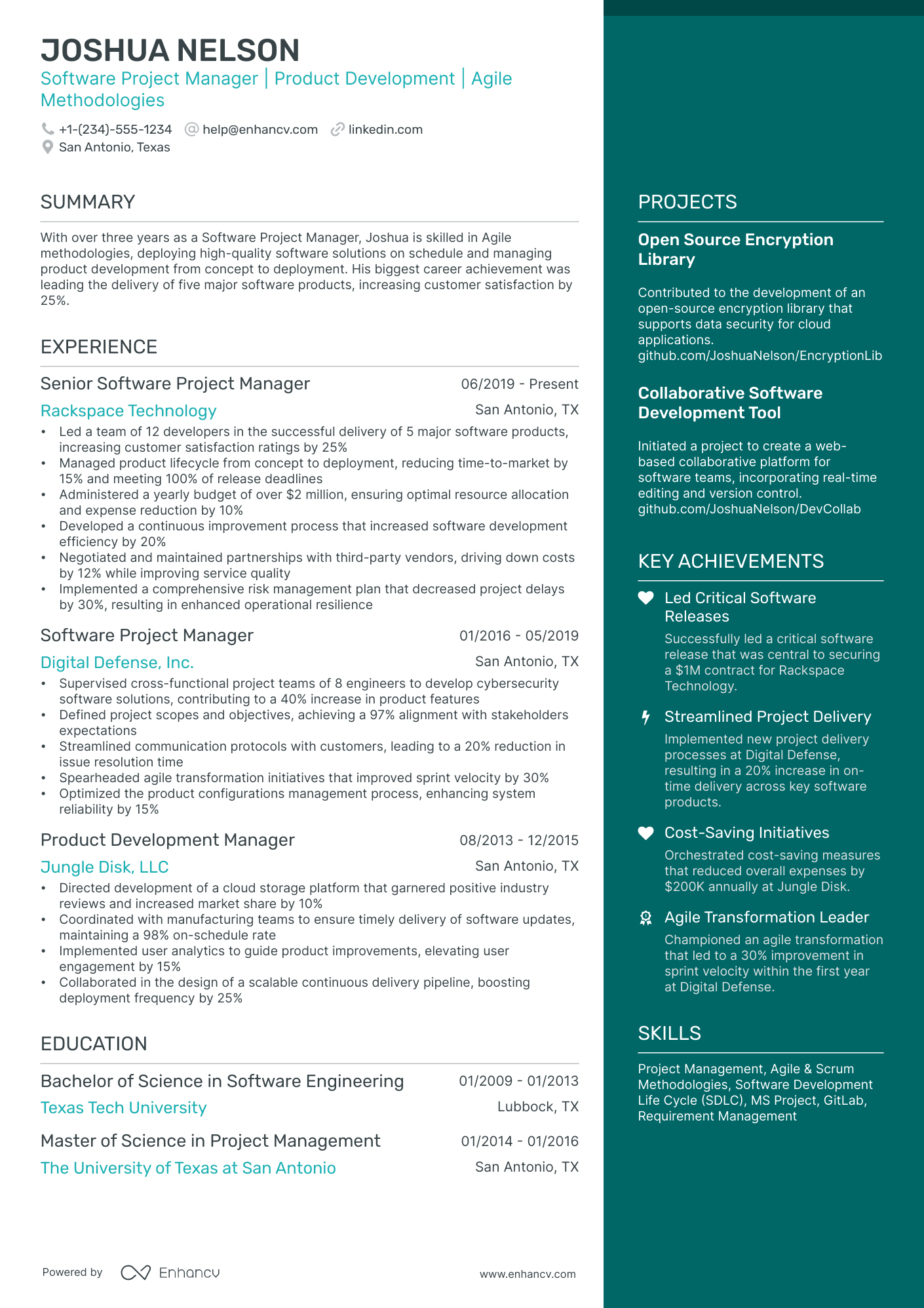 10 Software Project Manager Resume Examples & Guide for 2026