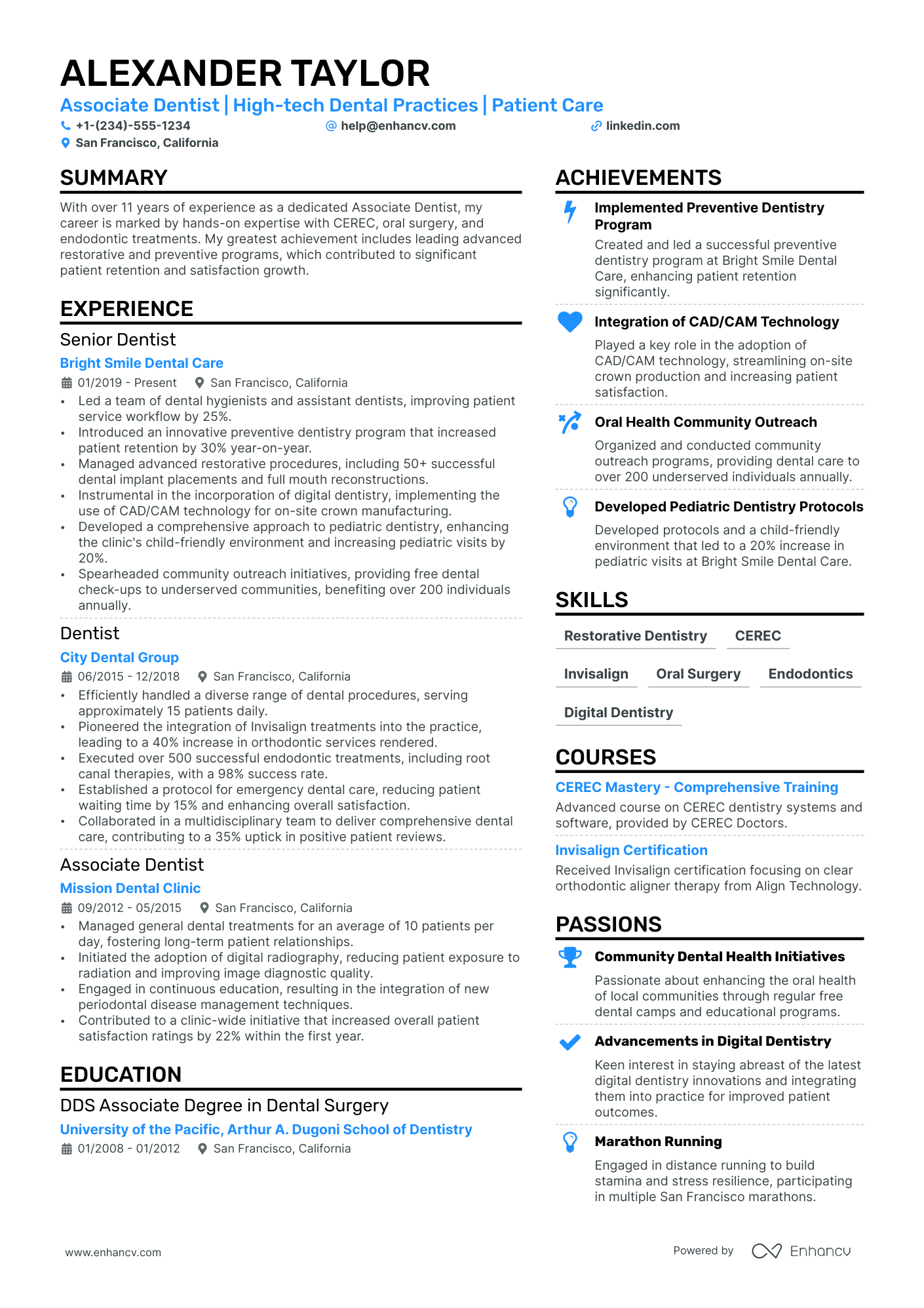 6 Dentist Resume Examples & Guide for 2024