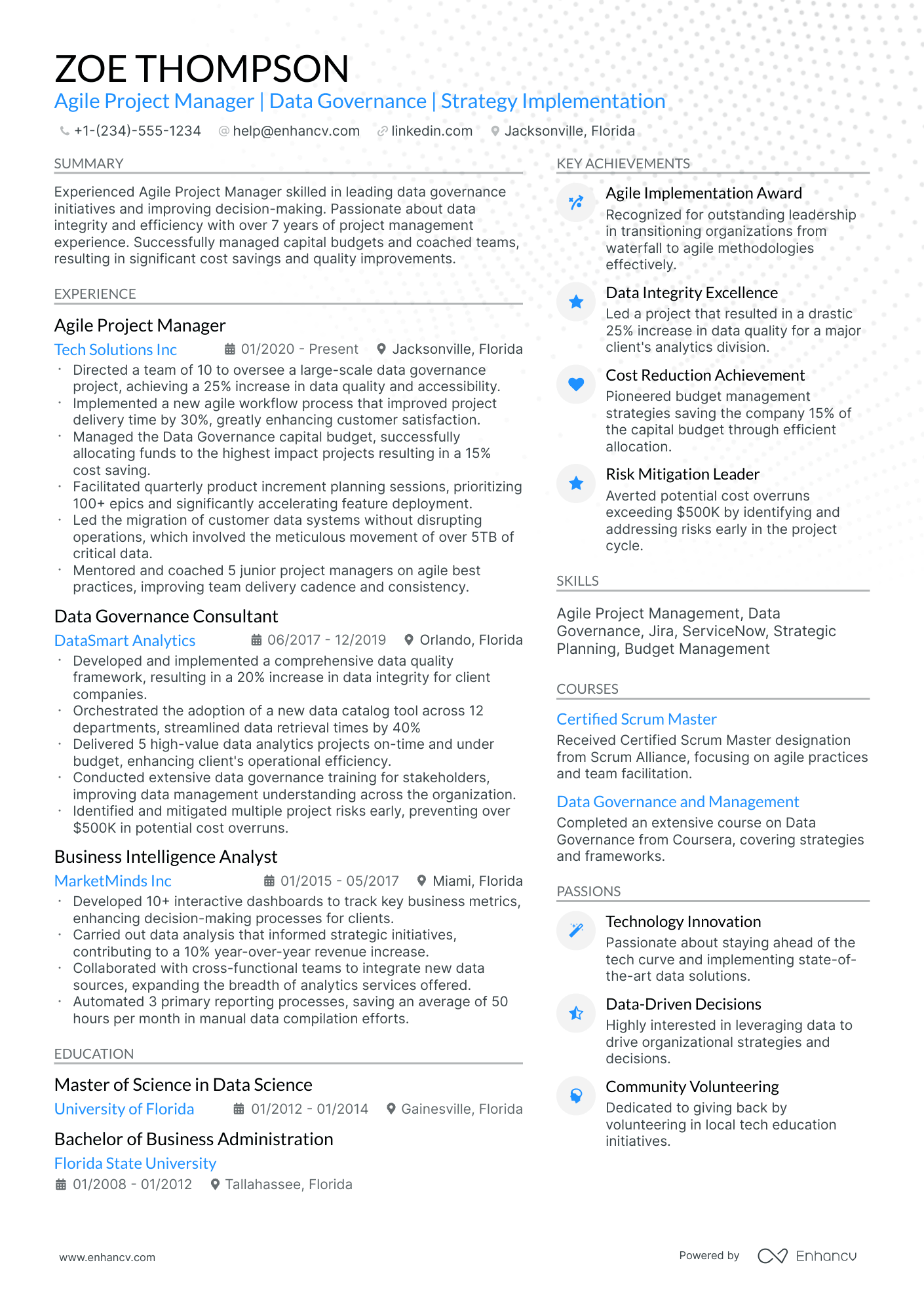 10 Agile Project Manager Resume Examples & Guide for 2026