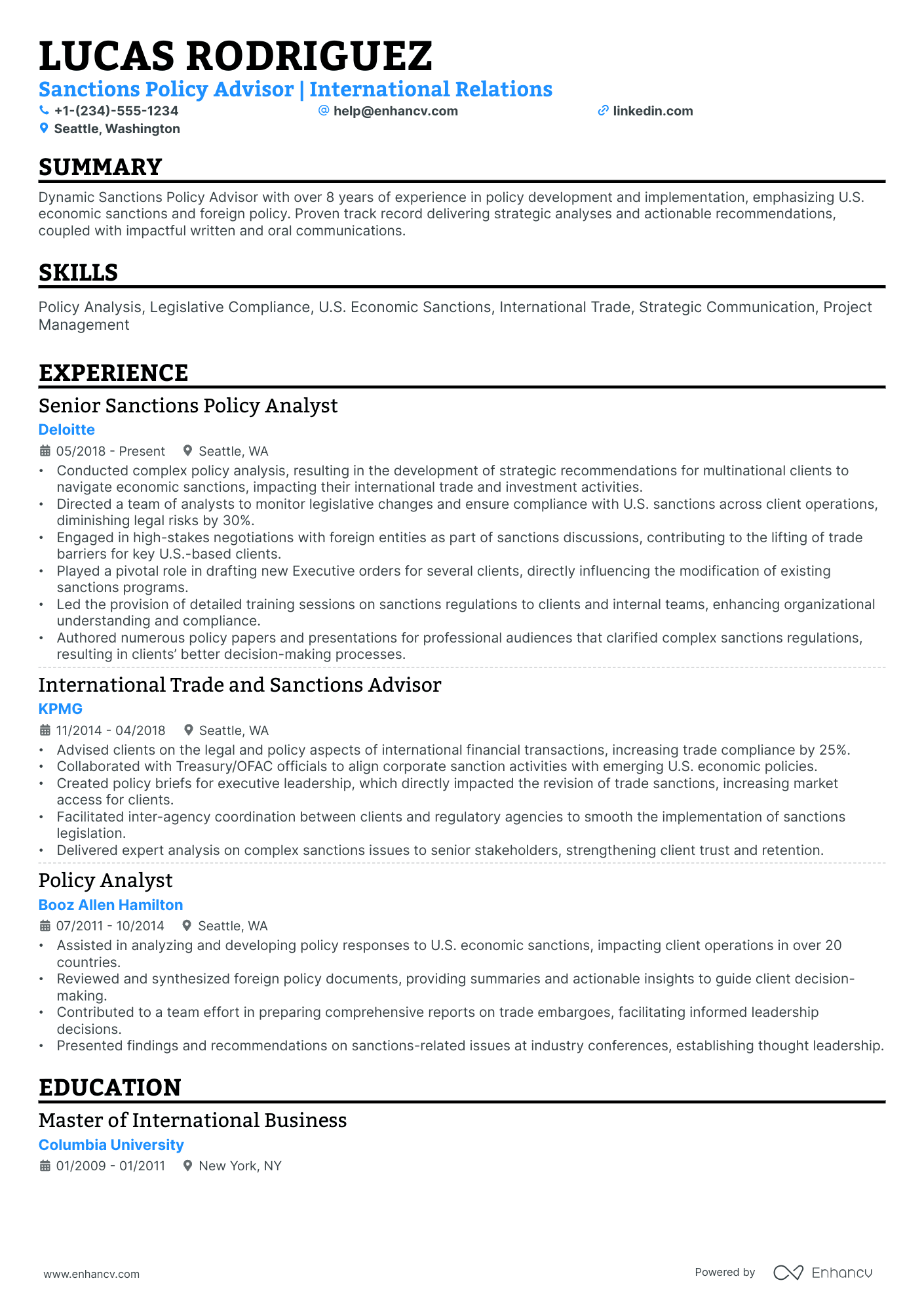 10 Policy Analyst Resume Examples & Guide for 2026