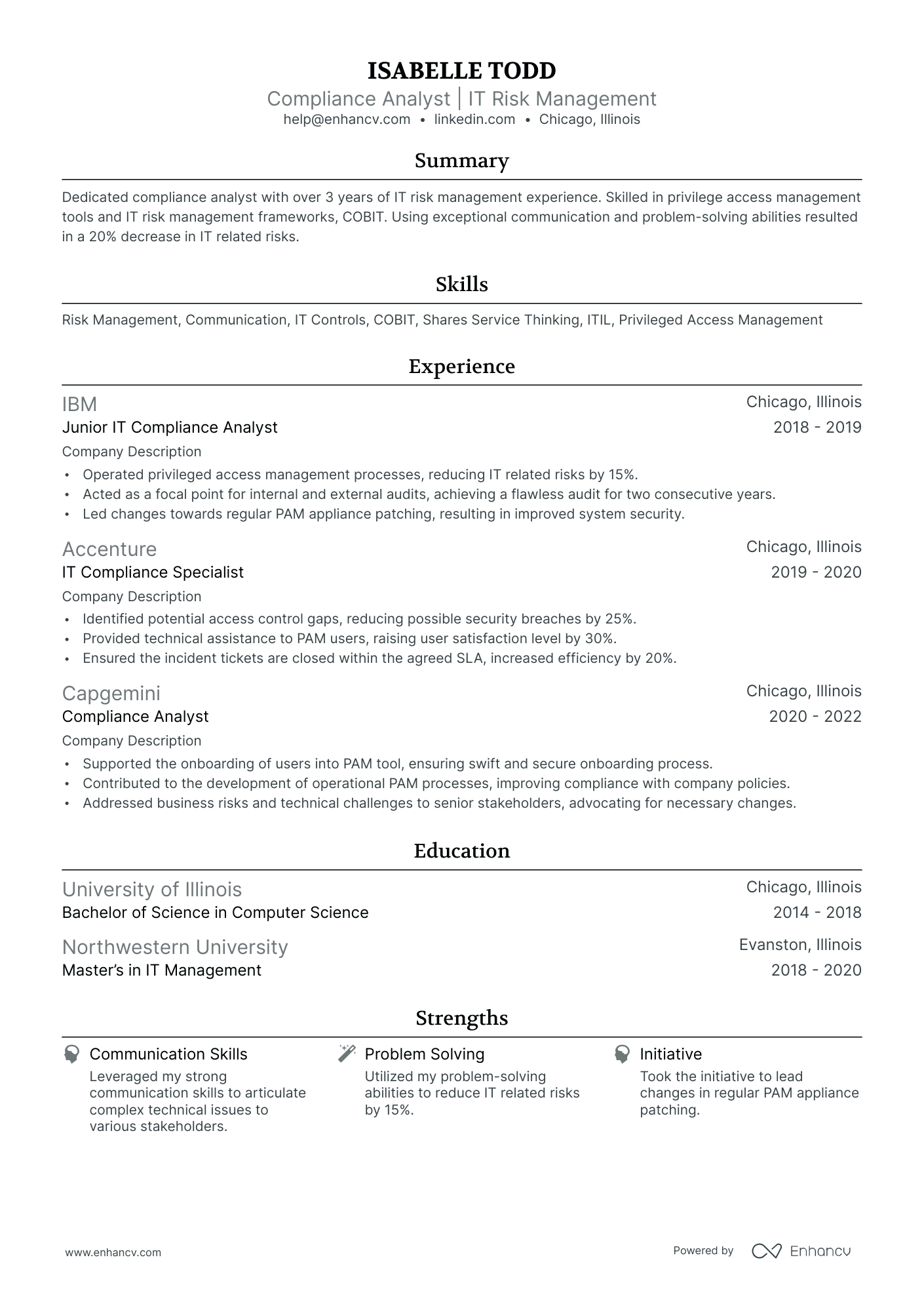 10 Compliance Analyst Resume Examples & Guide for 2026