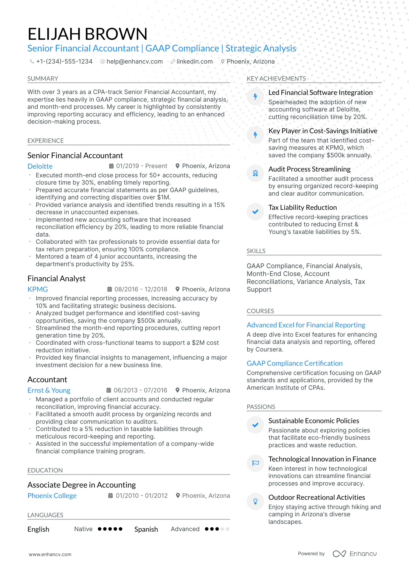 10 Financial Accounting Resume Examples & Guide for 2026