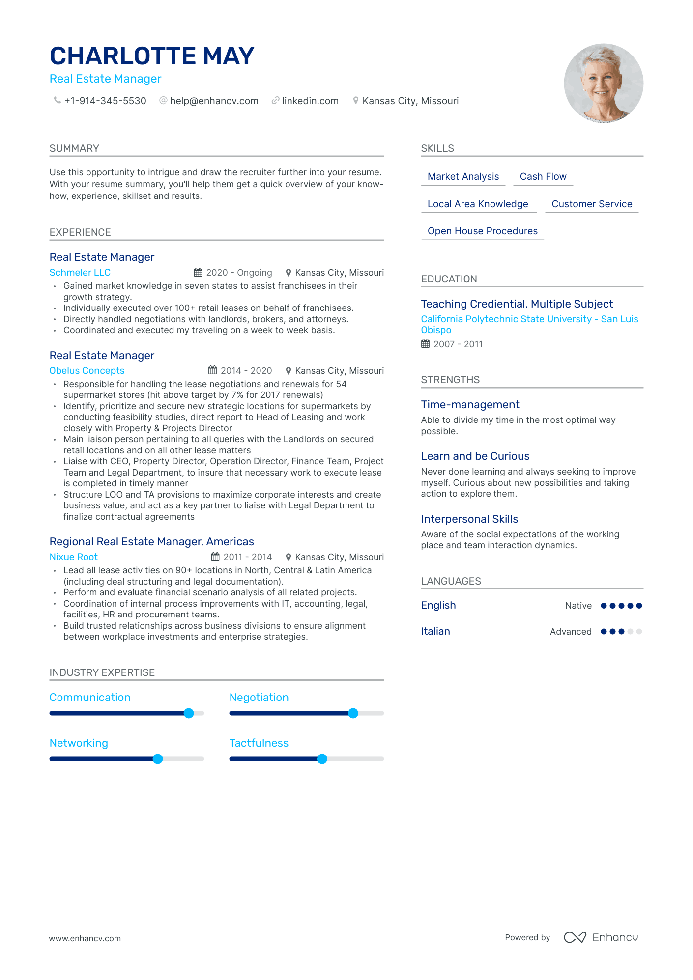 Real Estate Manager Resume Examples & Guide for 2023 (Layout, Skills ...