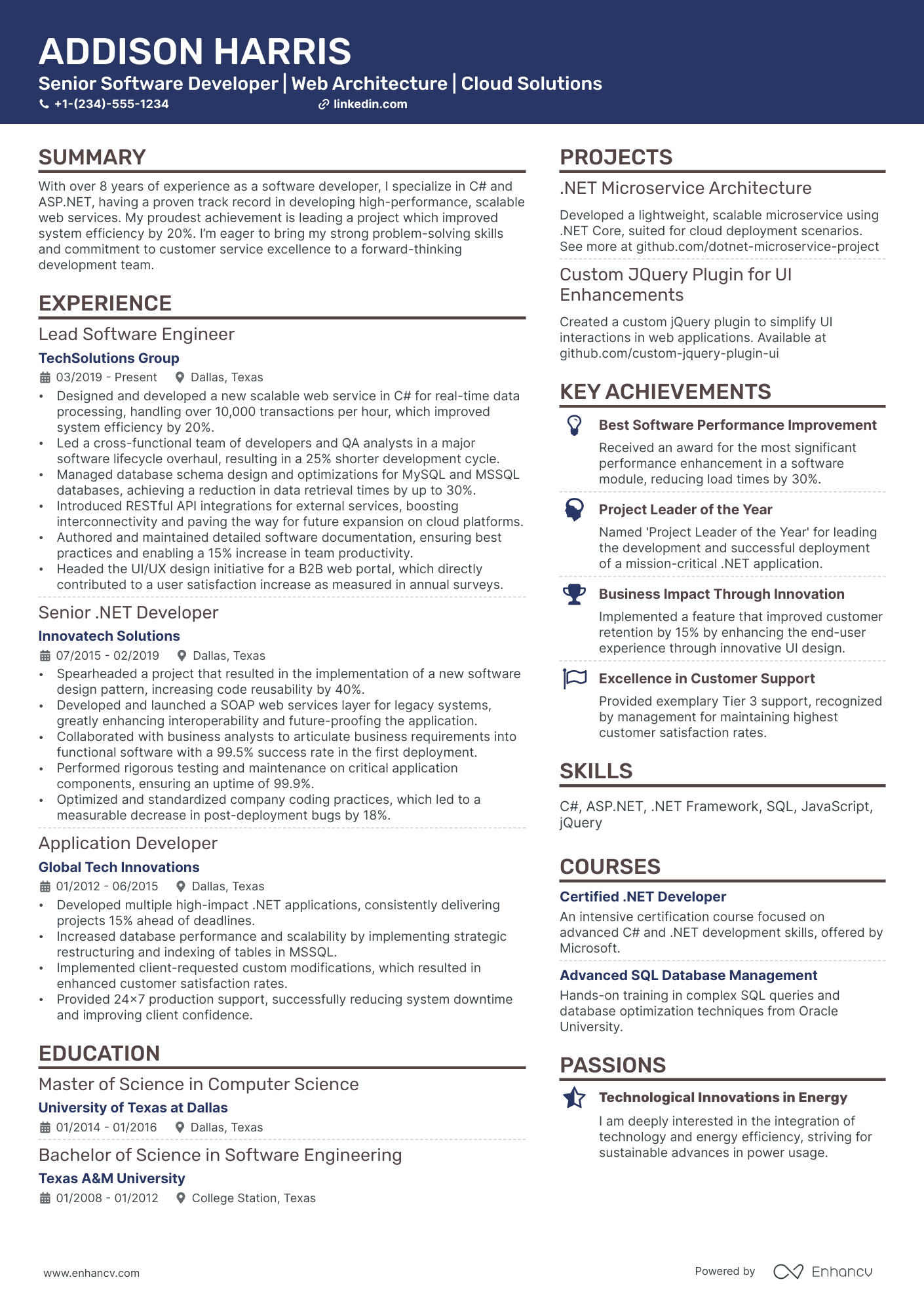 10 Junior Web Developer Resume Examples & Guide for 2025